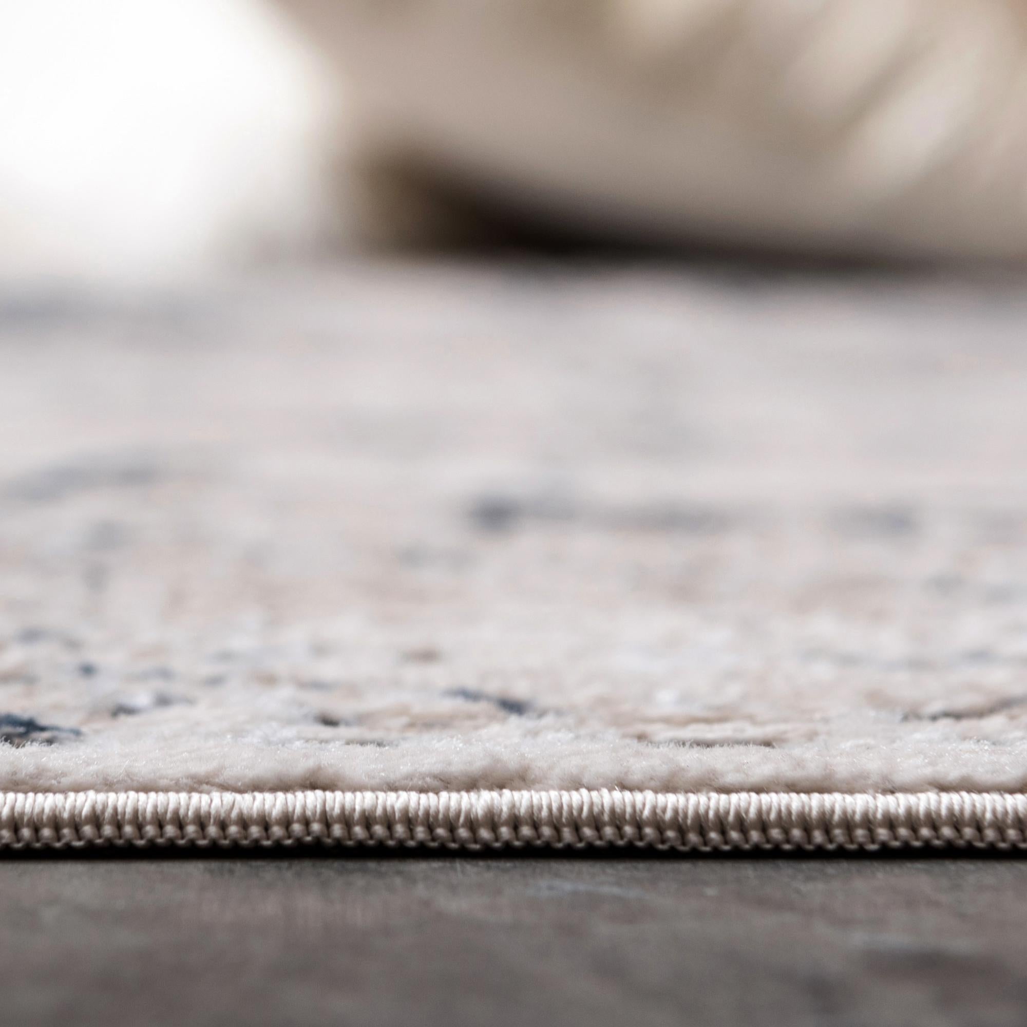 Dark Blue 3' x 13' Eliza Runner Rug | Rugs.com