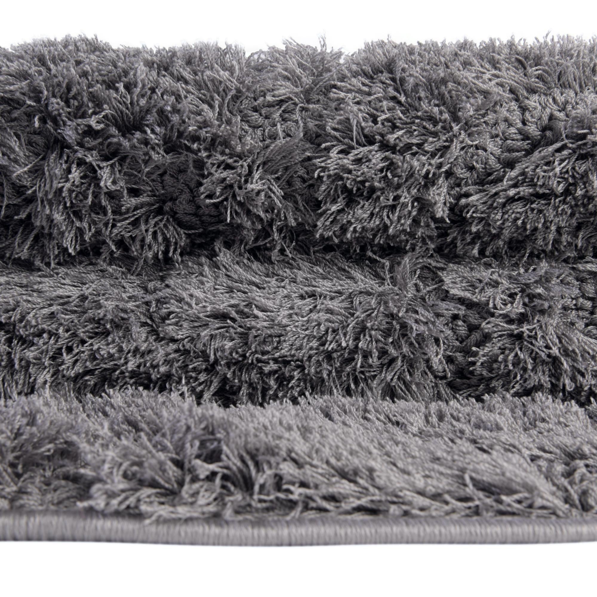 Dark Gray 9' x 12' 2 Botanical Shag Rug | Rugs.com