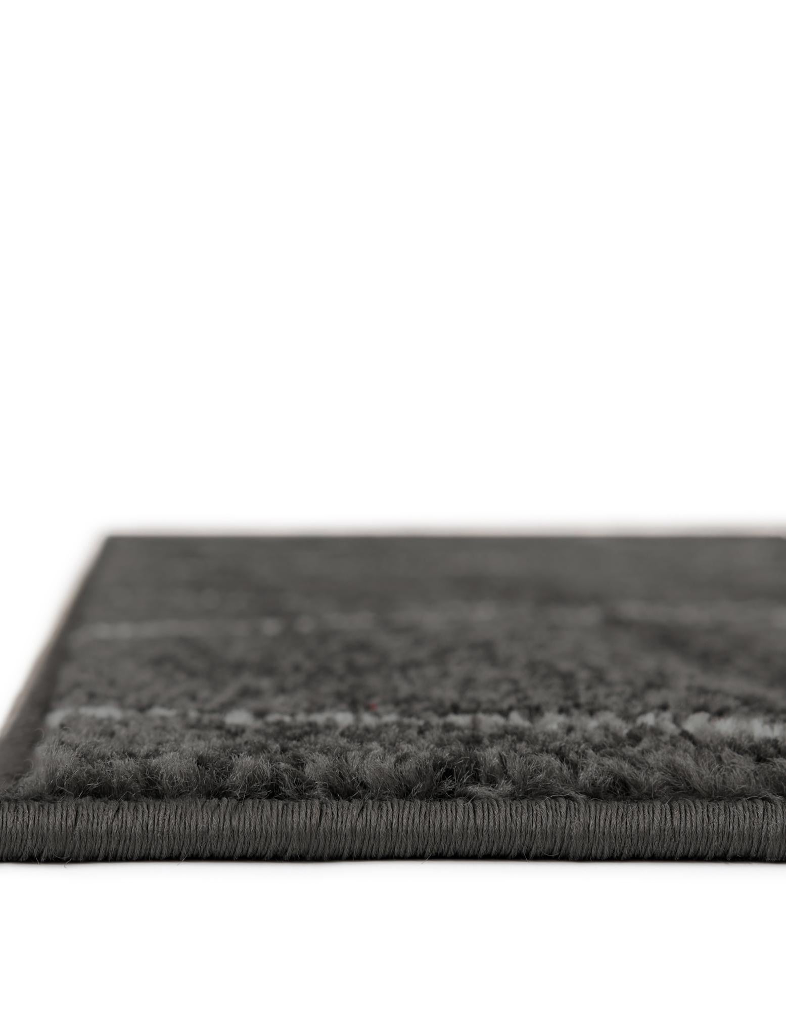 Dark Gray 9' x 12' Lattice Frieze Rug | Rugs.com