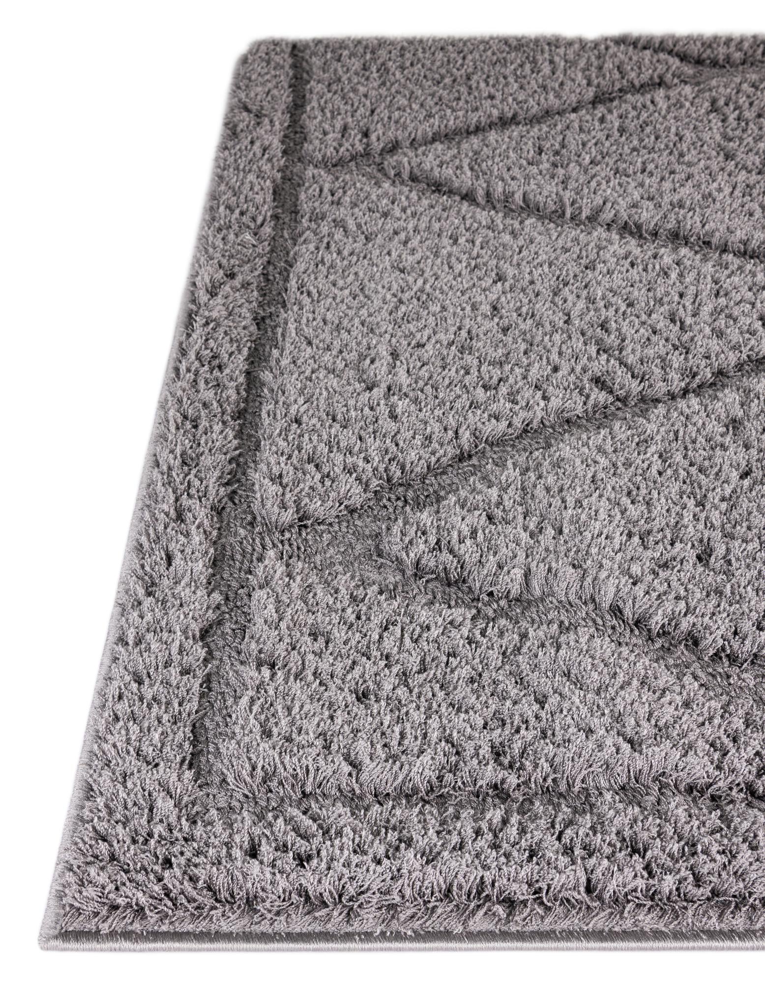 Dark Gray 8' x 10' Lattice Shag Rug | Rugs.com