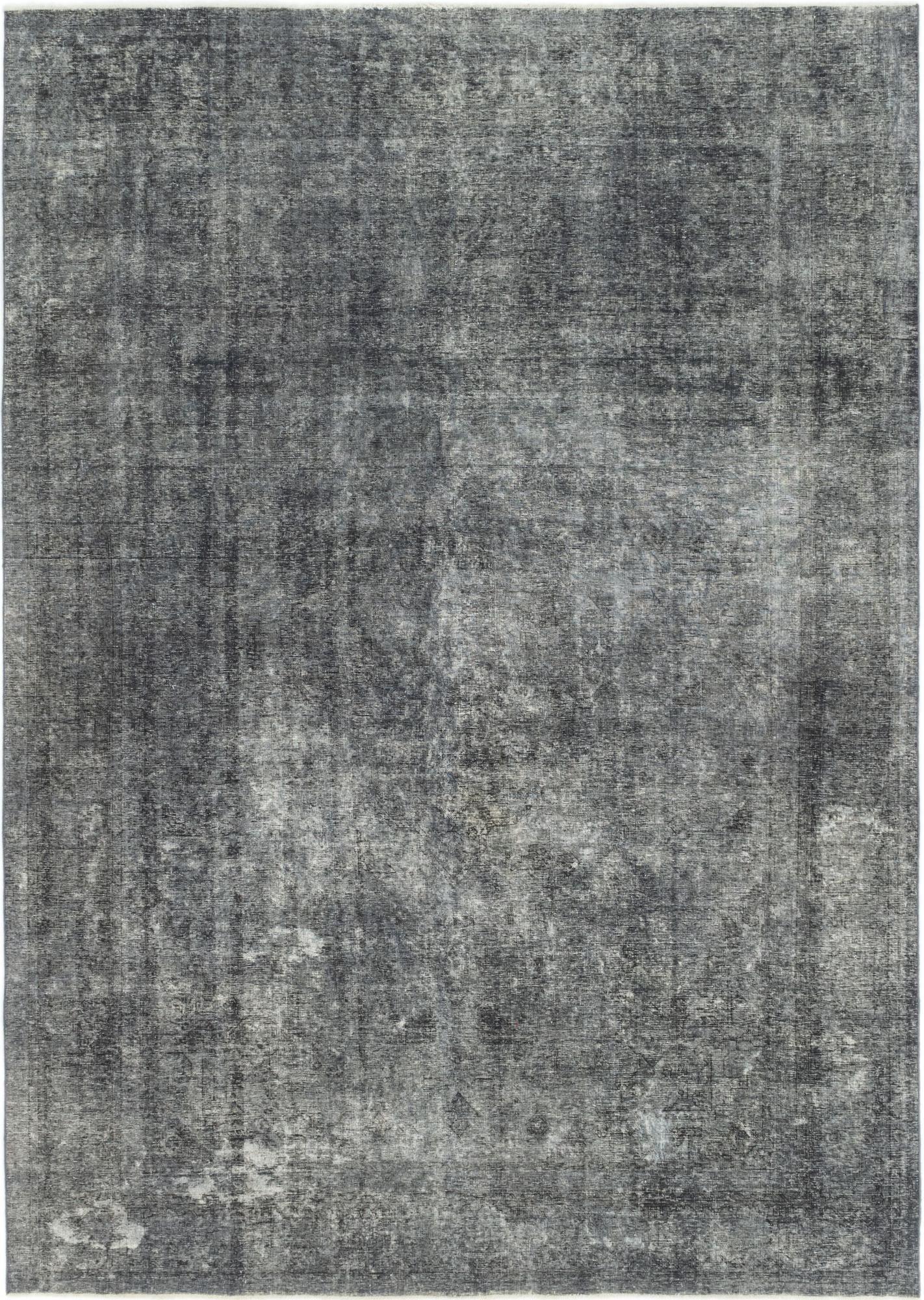 Dark Gray 9' 4 x 13' Hand Knotted Ultra Vintage Persian Wool Rug | Rugs.com