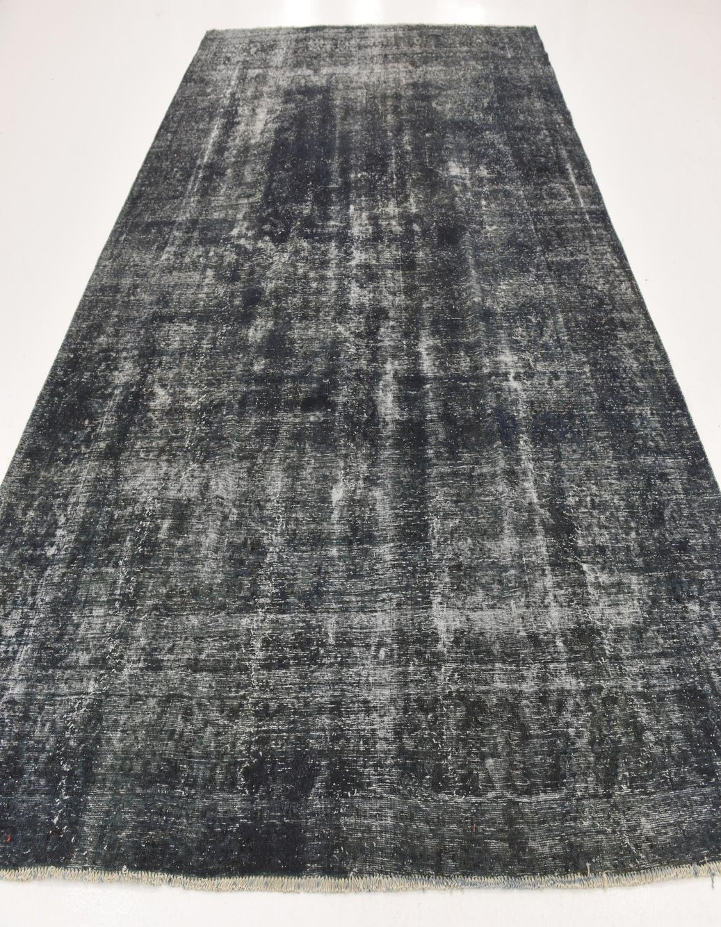 Dark Gray 9' 3 x 12' 3 Hand Knotted Ultra Vintage Persian Wool Rug ...