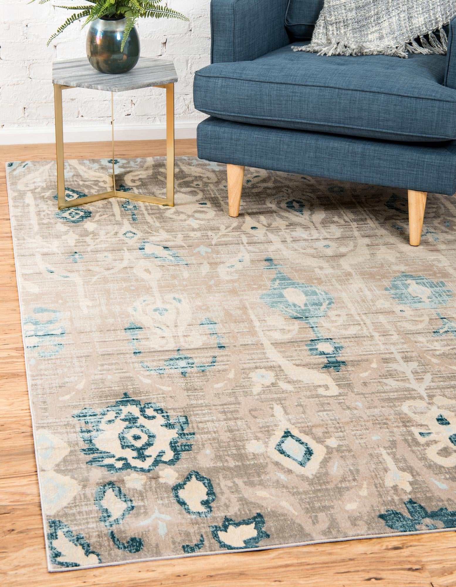 Dark Gray 9' x 12' 2 Victoria Rug | Rugs.com