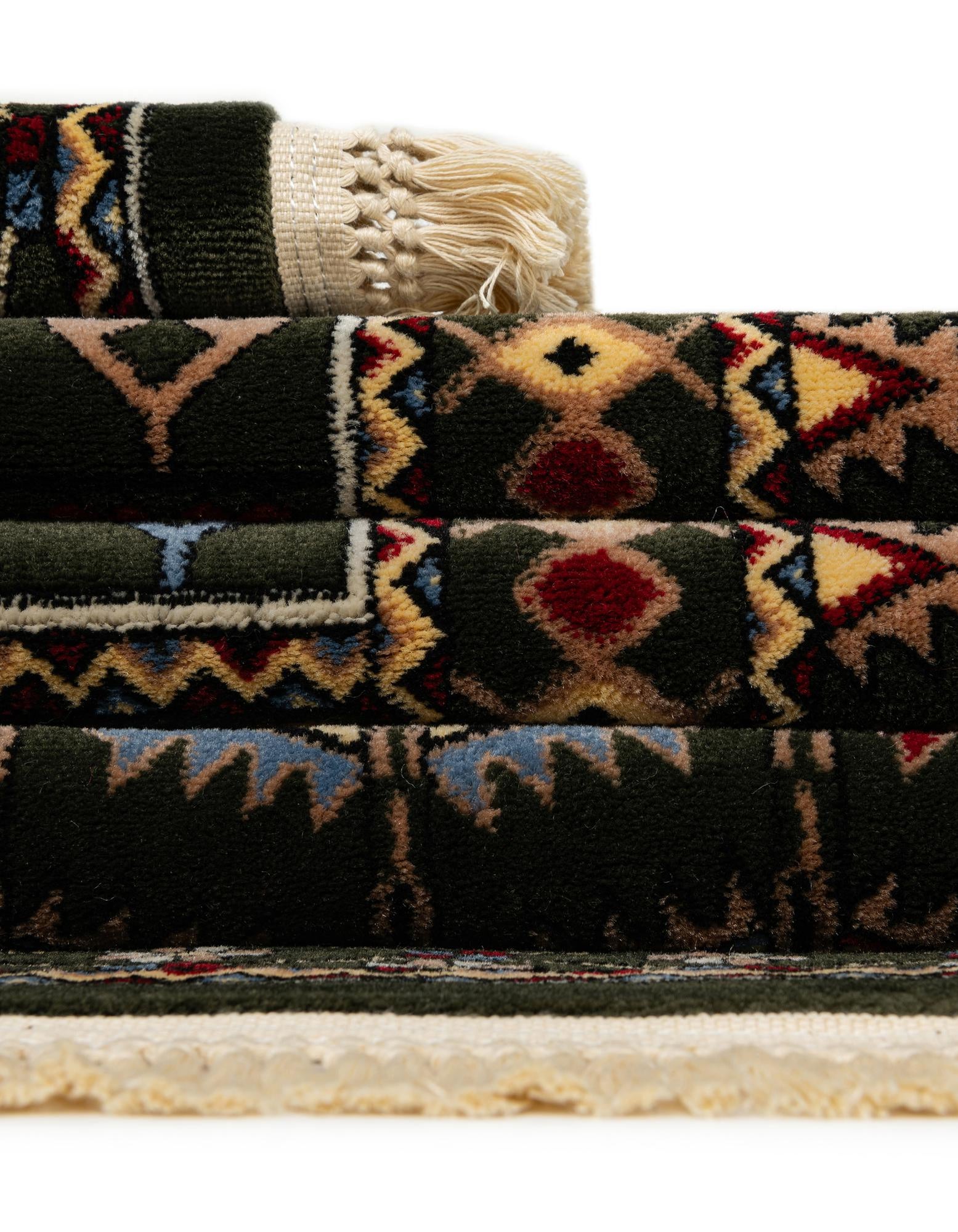 Dark Green 7' 10 x 10' Bokhara Rug | Rugs.com