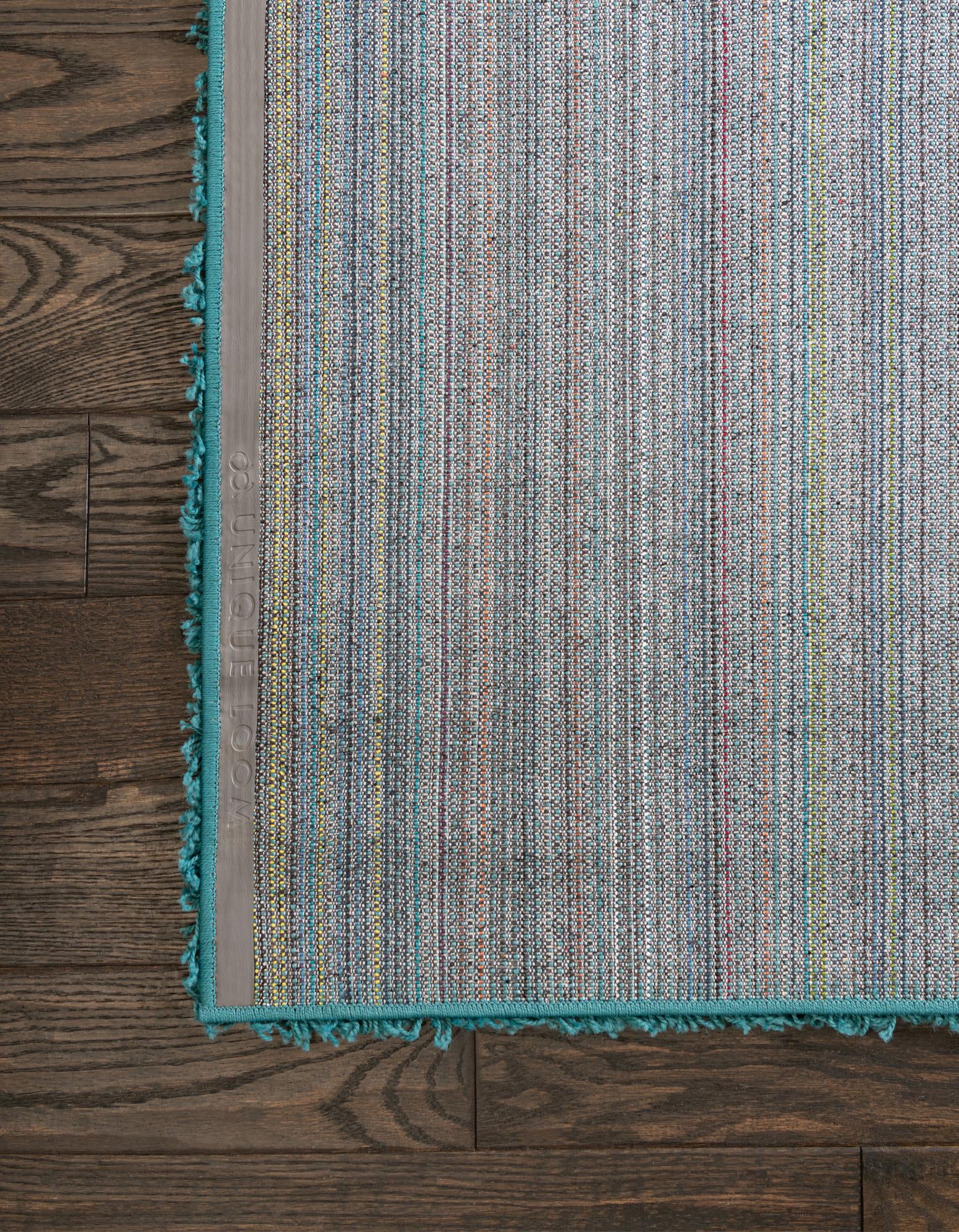 Deep Aqua Blue 2' 2 x 6' 7 Solid Shag Runner Rug | Rugs.com