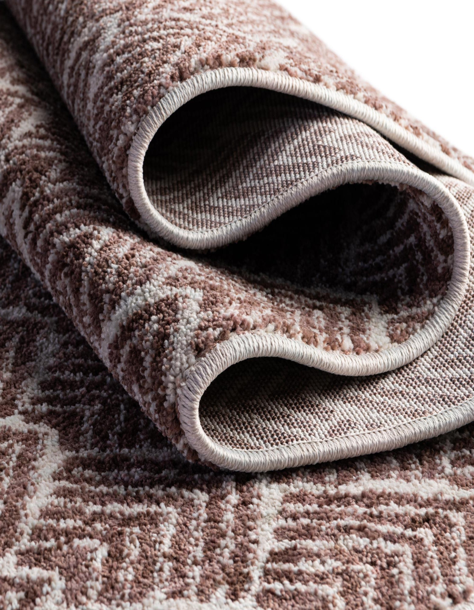 Dusty Rose 5' 3 x 8' Eco Trellis Rug | Rugs.com