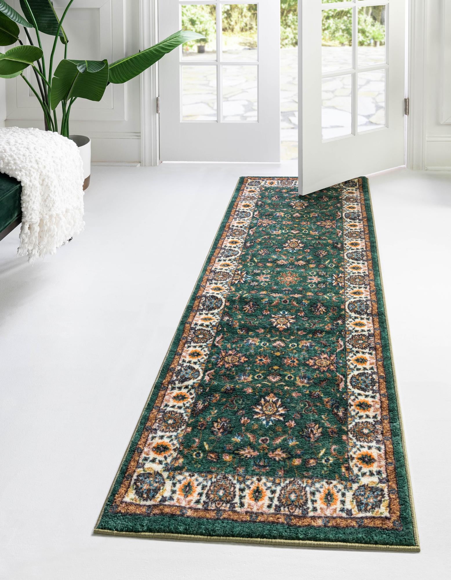 Emerald Green 2' 2 x 5' Medina Runner Rug | Rugs.com