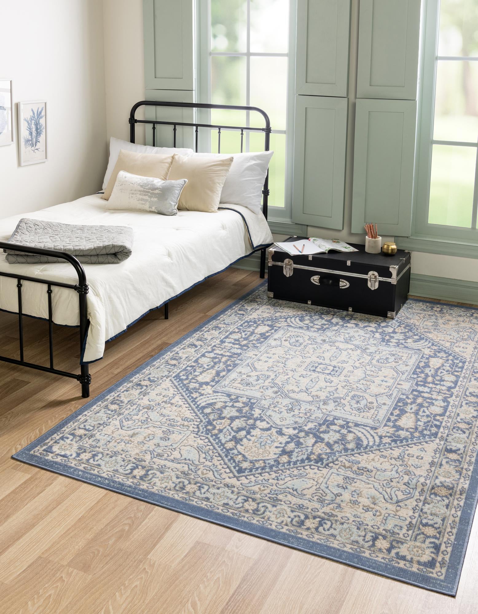 French Blue 9' x 12' Whitney Rug | Rugs.com