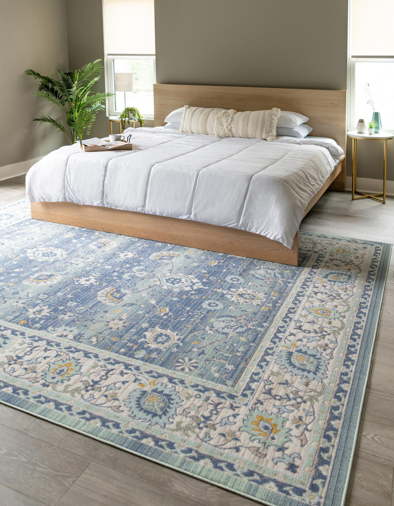 French Blue 4' x 6' Whitney Rug | Rugs.com