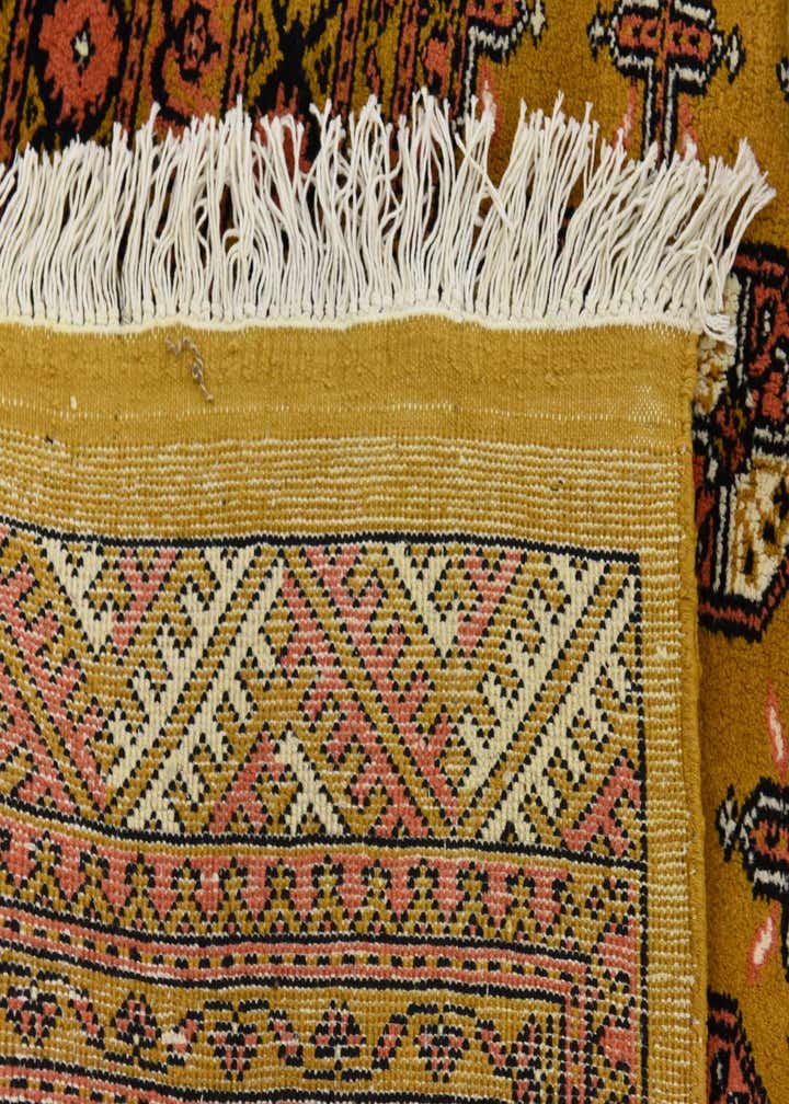 Gold 5' 8 x 7' 10 Hand Knotted Afghan Akhche Wool Rug | Rugs.com