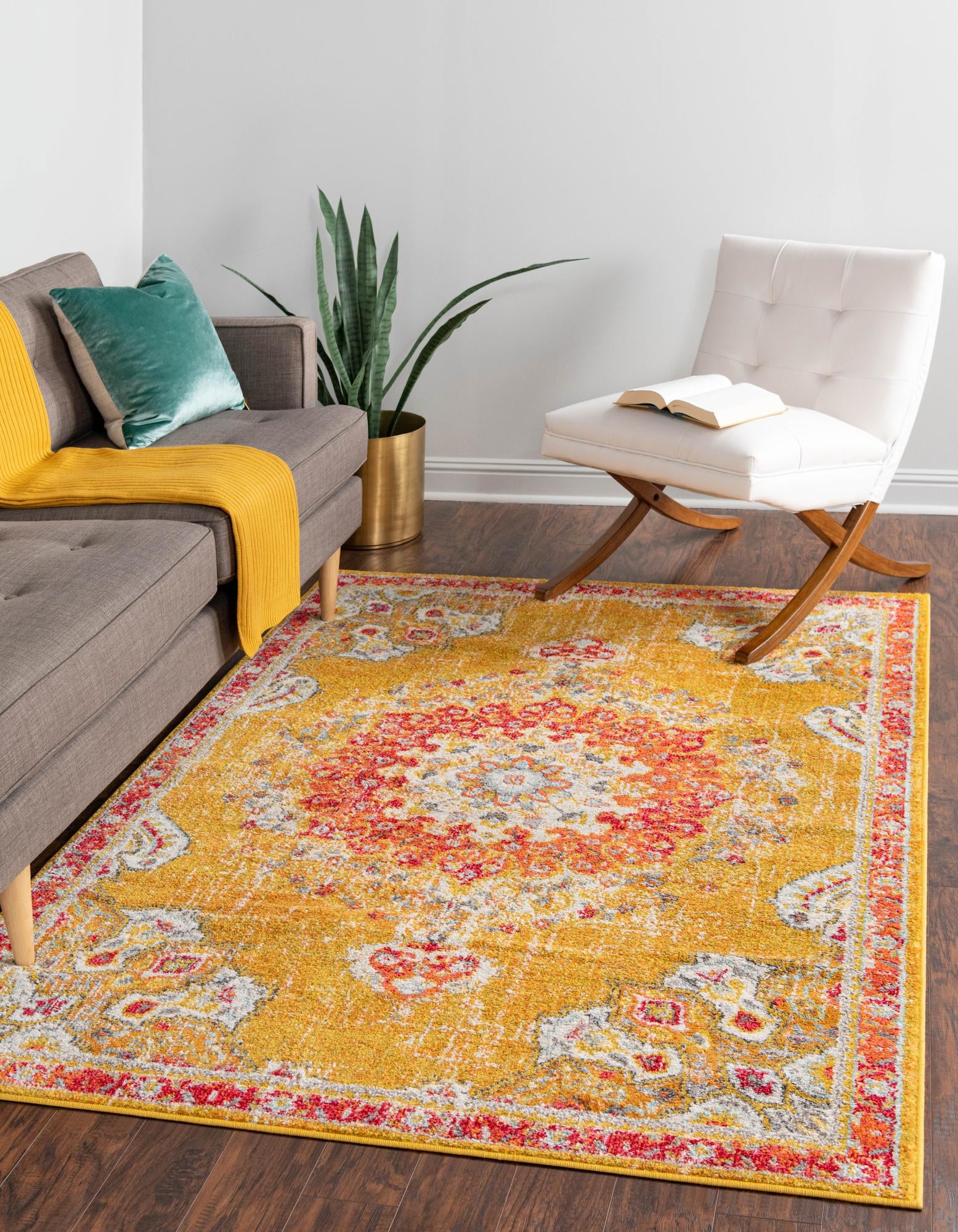 Gold 8' x 10' Madeline Rug | Rugs.com
