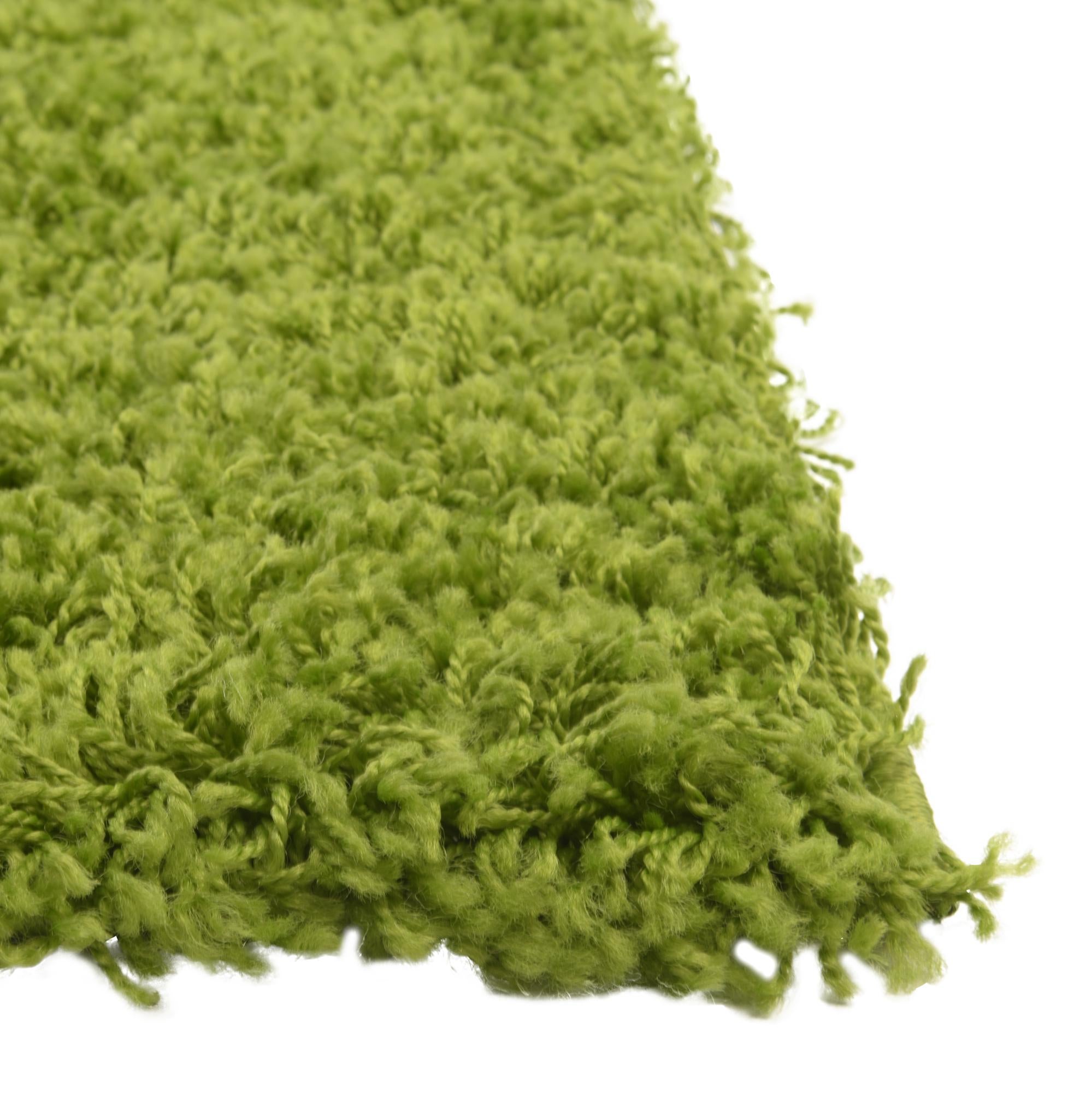 Grass Green 2' x 3' Solid Shag Rug | Rugs.com