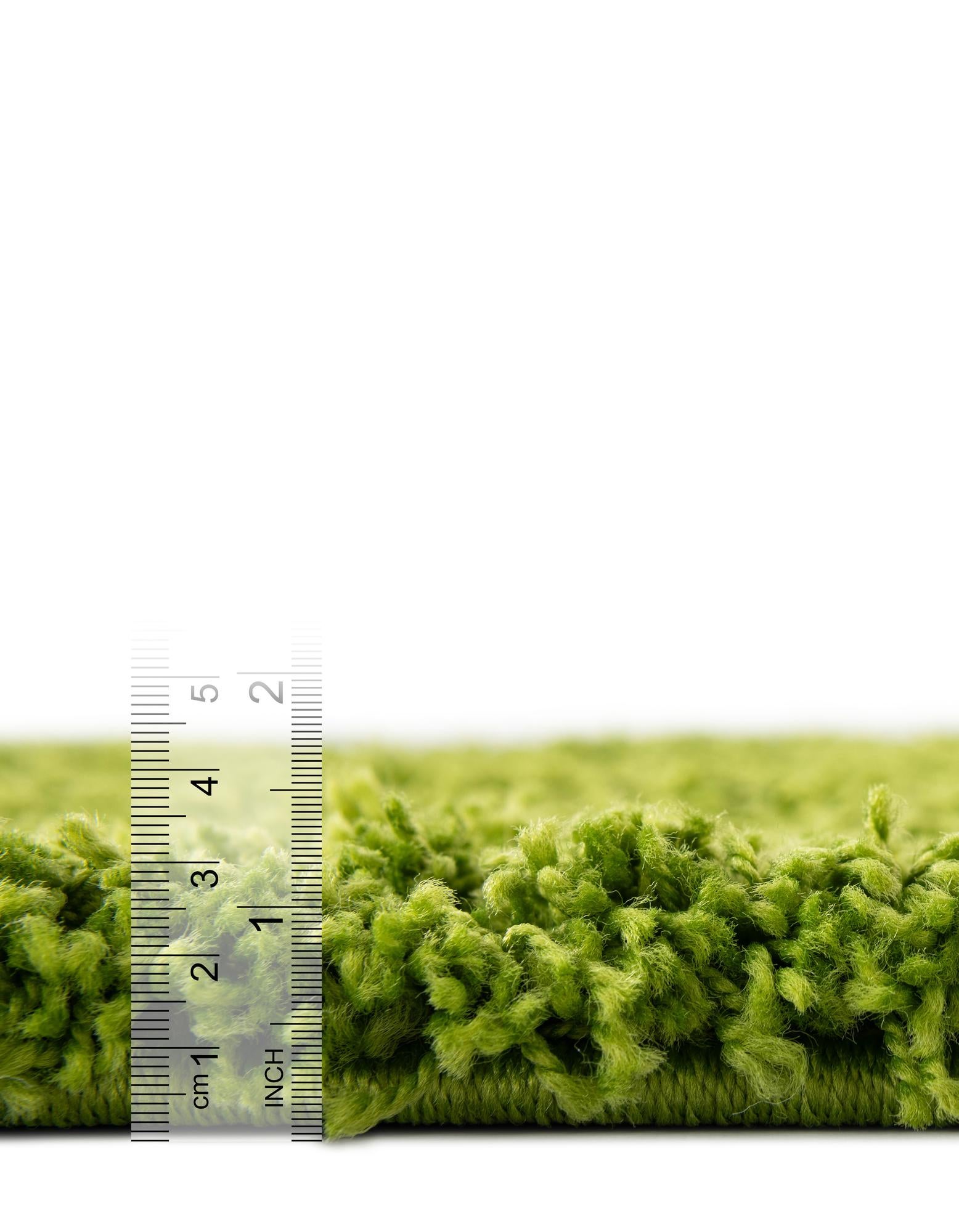 Grass Green 2' x 6' 5 Solid Shag Runner Rug | Rugs.com