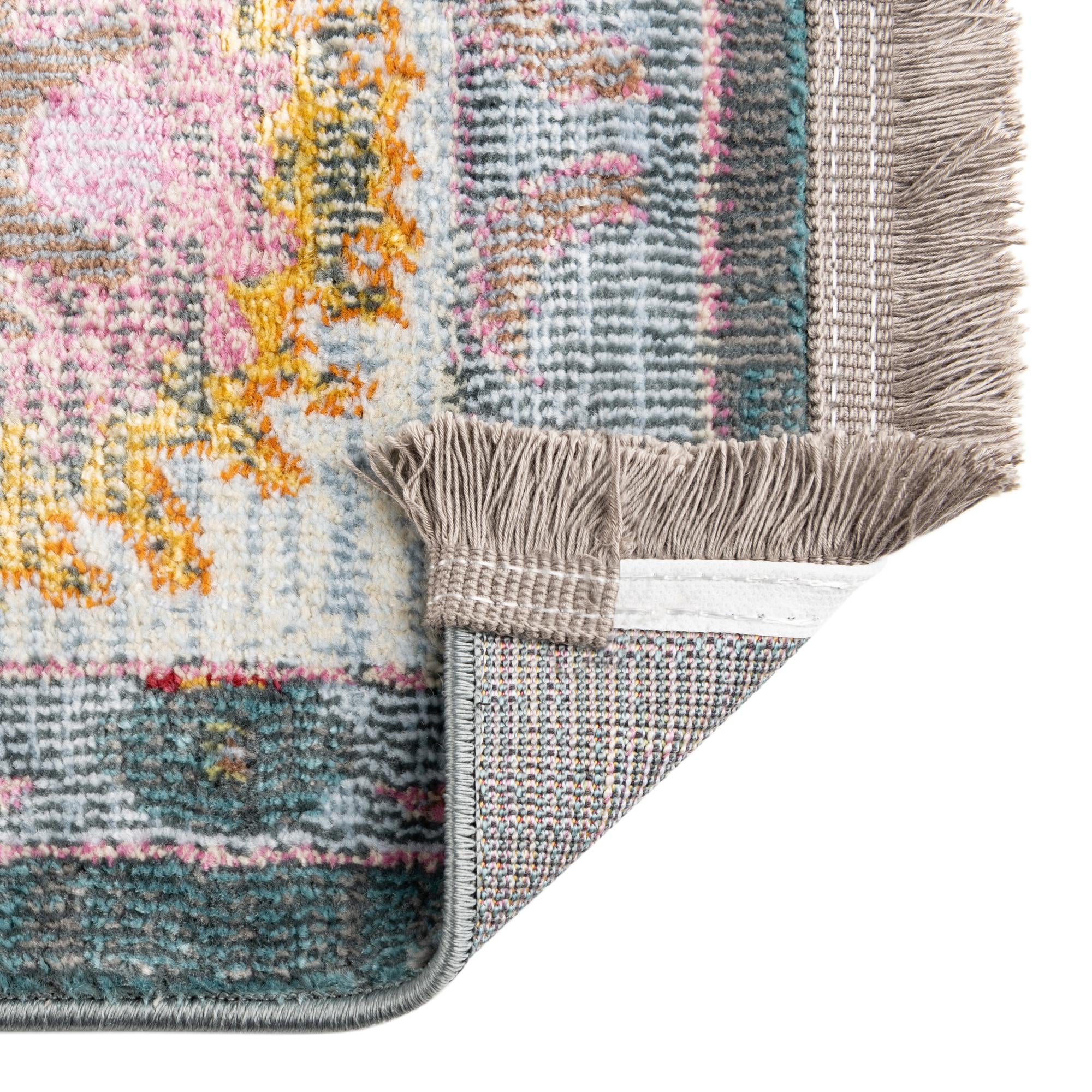 Gray and Blue 2' 2 x 8' Paragon Runner Rug | Rugs.com