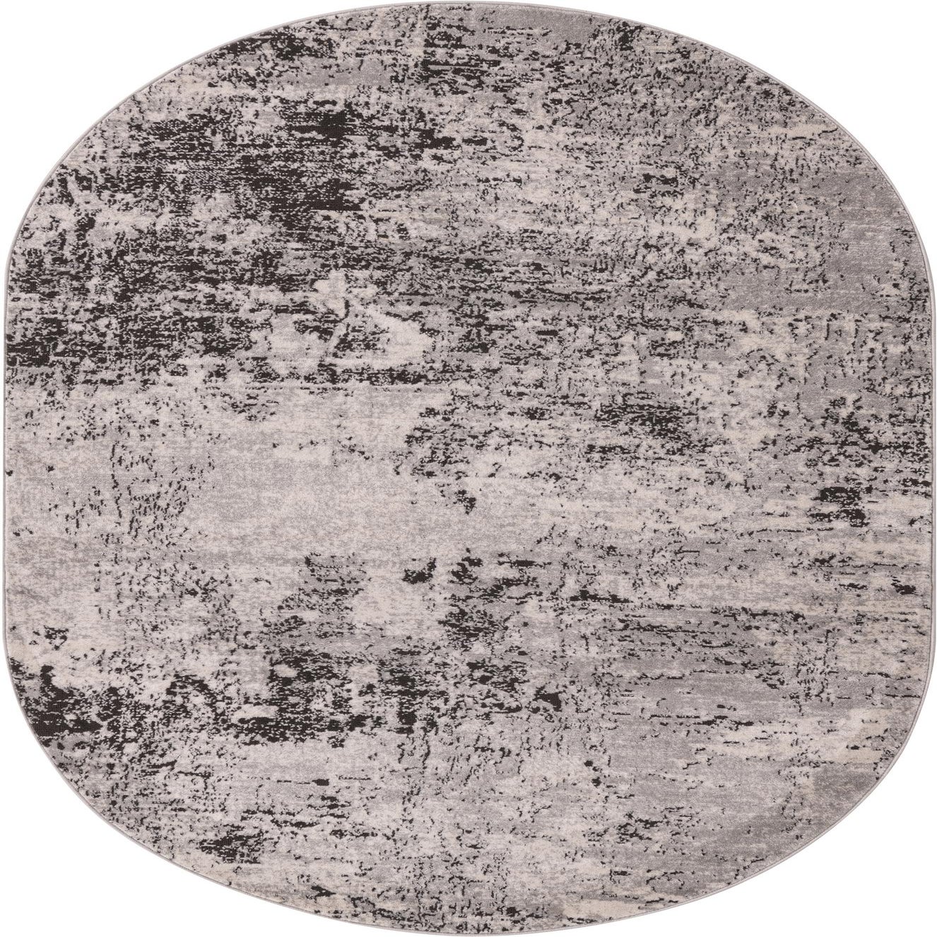 Gray 5' 3 x 8' Leipzig Oval Rug | Rugs.com