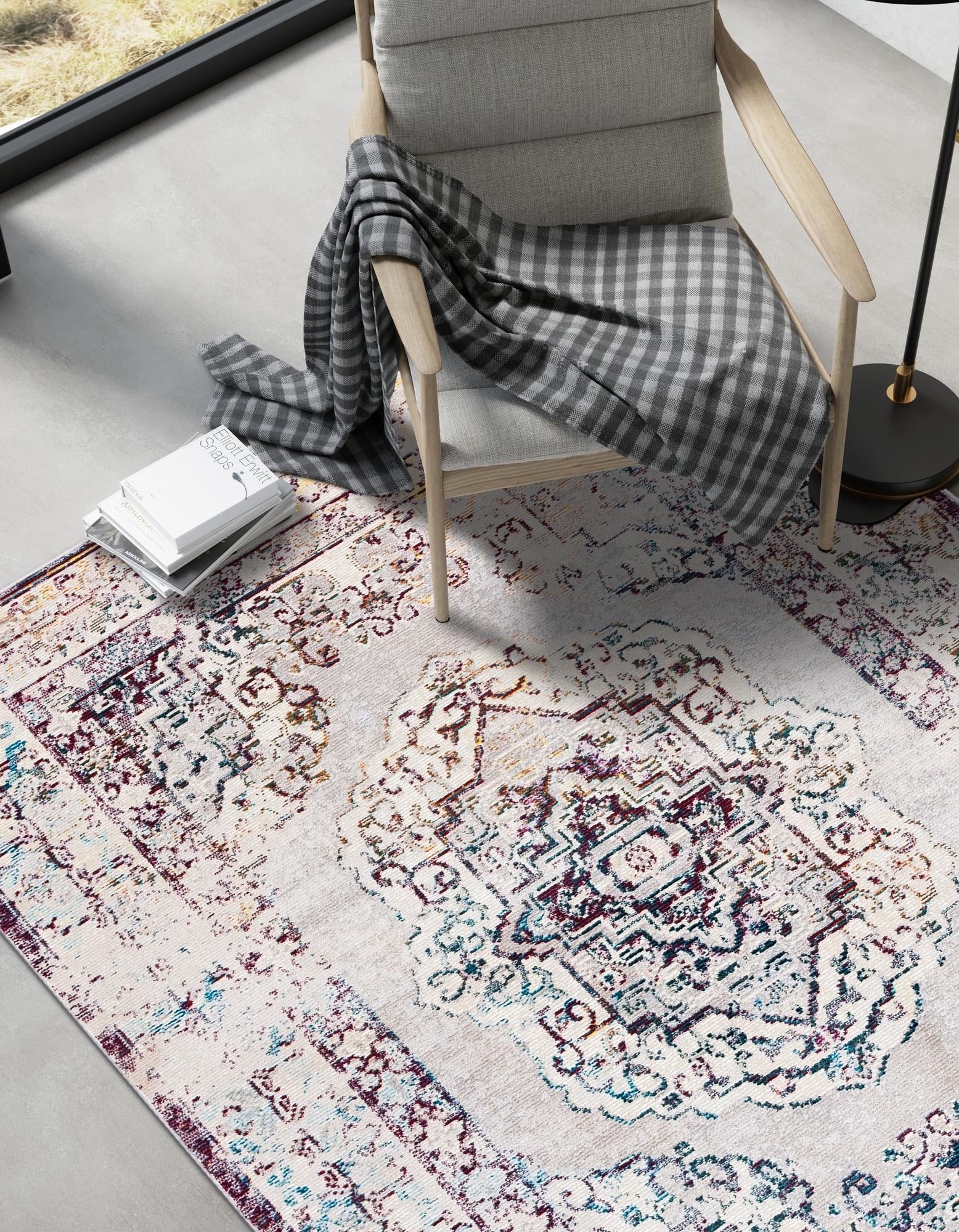 Gray 8' x 10' Amulet Rug | Rugs.com