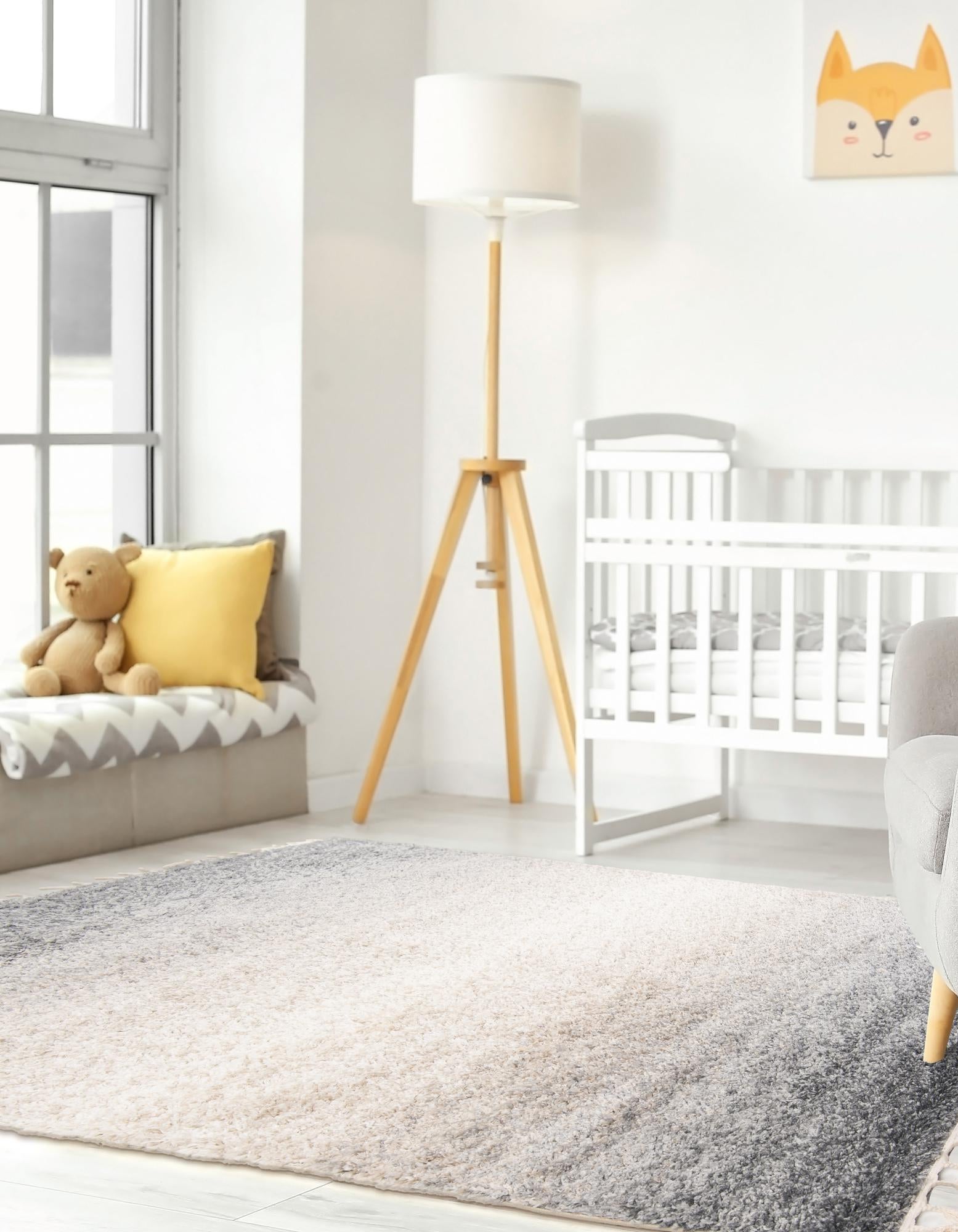 Gray 8' x 10' Athena Shag Rug | Rugs.com