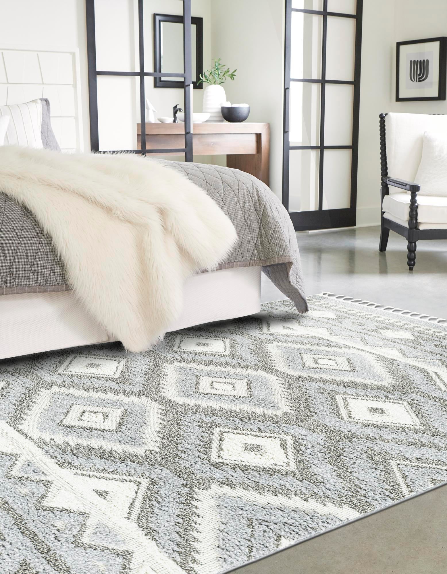 Gray 9' x 12' Boho Rug | Rugs.com