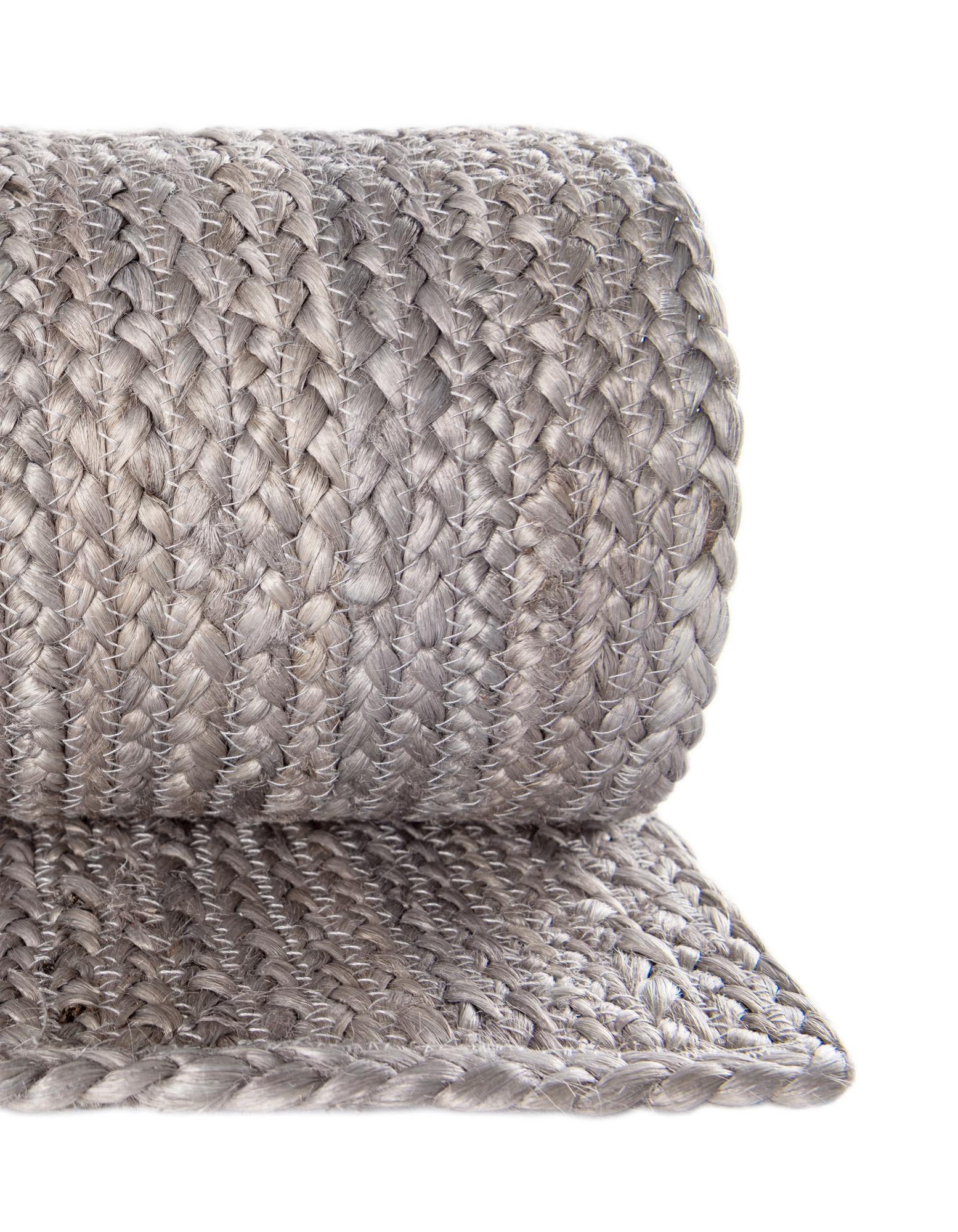 Gray 5' 1 x 8' Hand Braided Jute Rug | Rugs.com