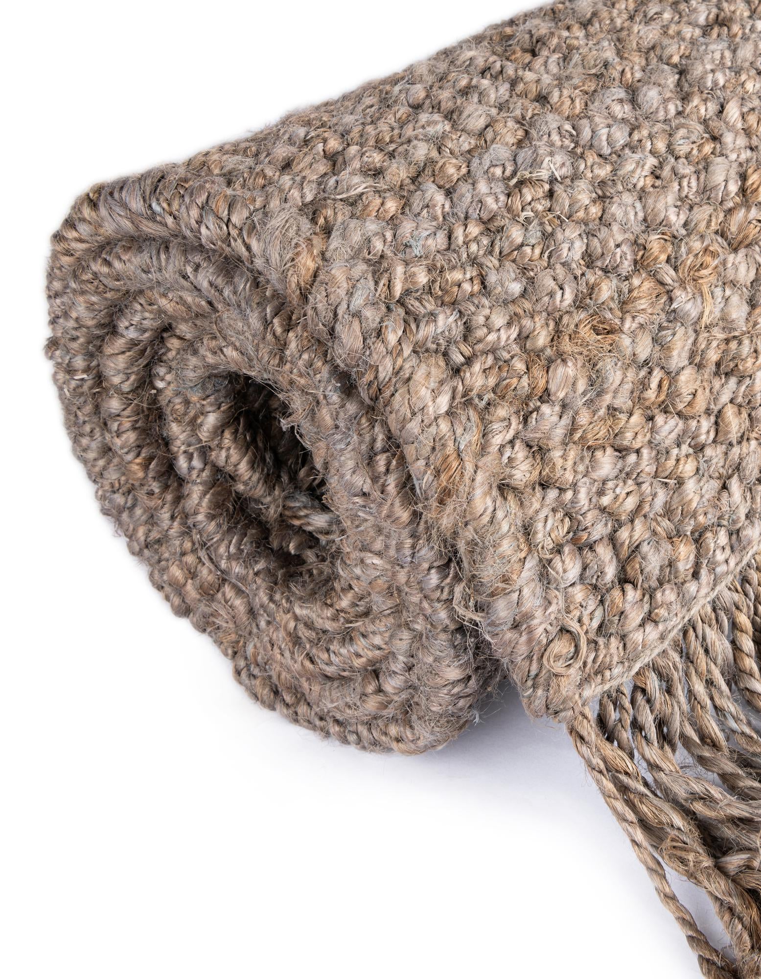 Gray 8' x 10' Hand Woven Chunky Jute Rug | Rugs.com