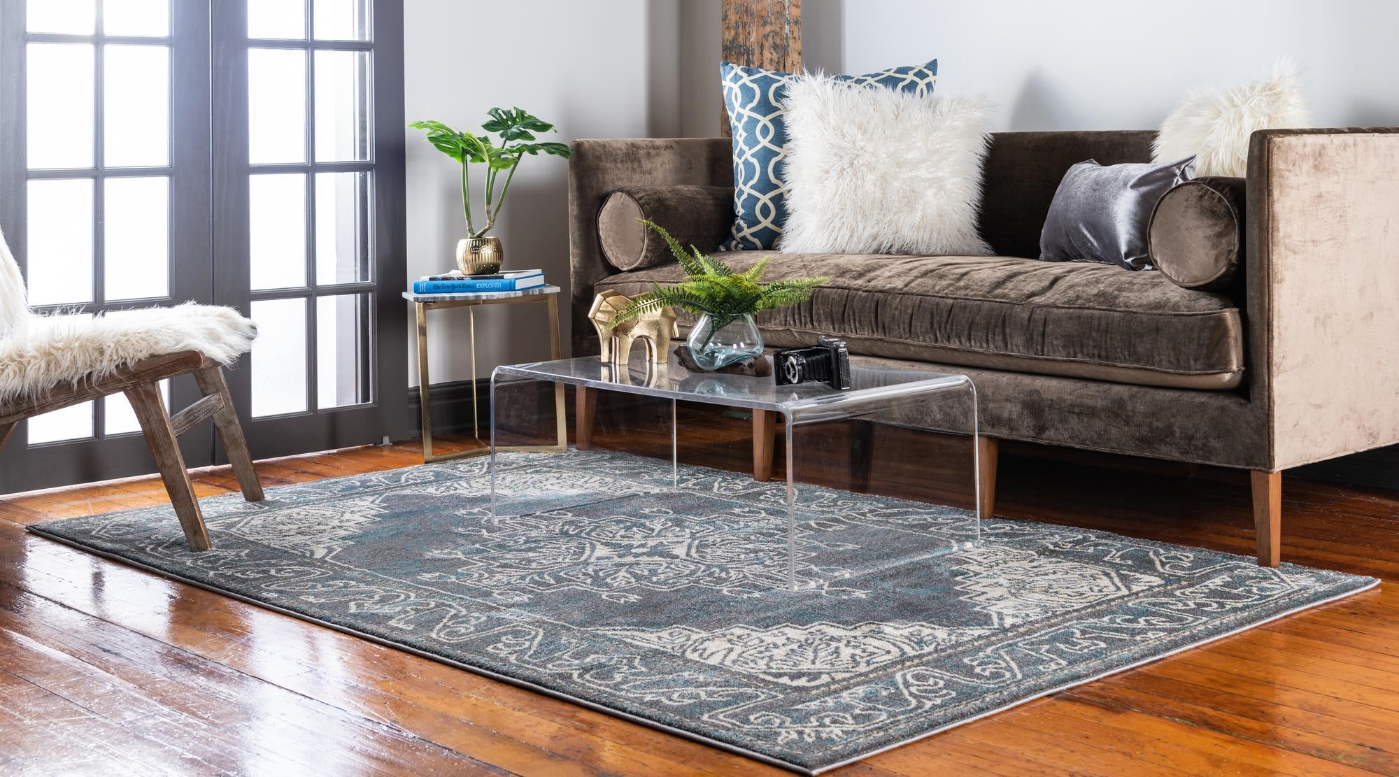 Gray 8' x 10' Delilah Rug | Rugs.com