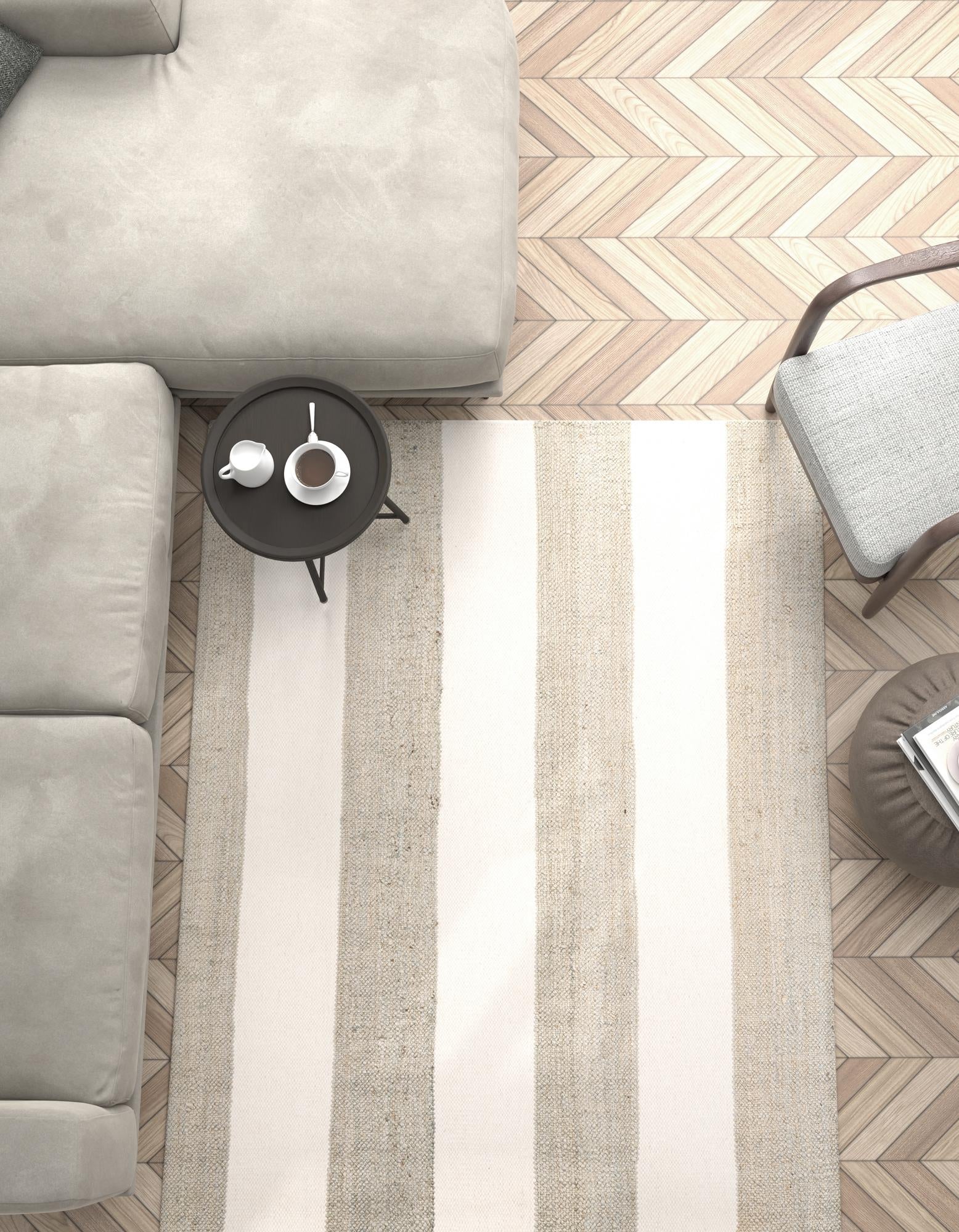 Gray 5' 1 x 8' Hand Woven Jill Zarin Hamptons Rug | Rugs.com