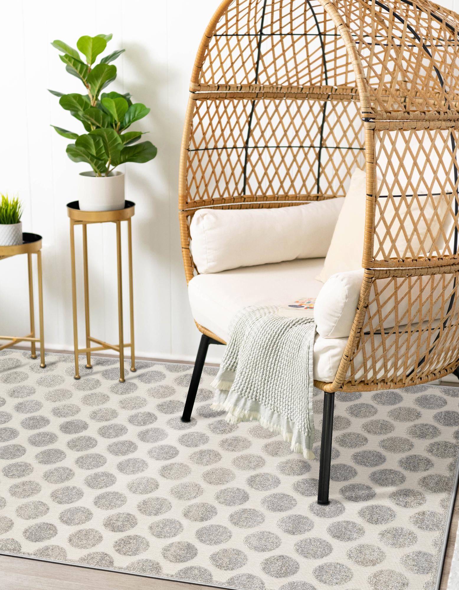Gray 9' x 12' Sabrina Soto Indoor / Outdoor Rug | Rugs.com