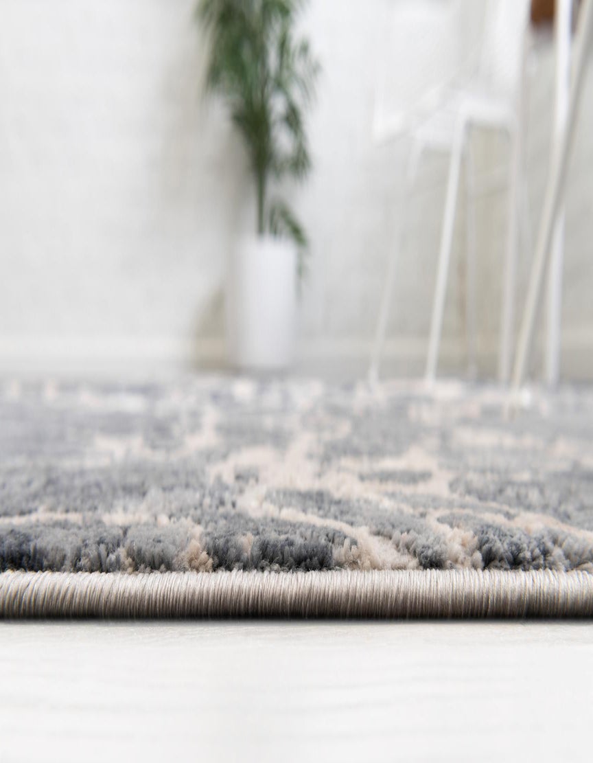 Gray 4' x 4' Oasis Round Rug | Rugs.com