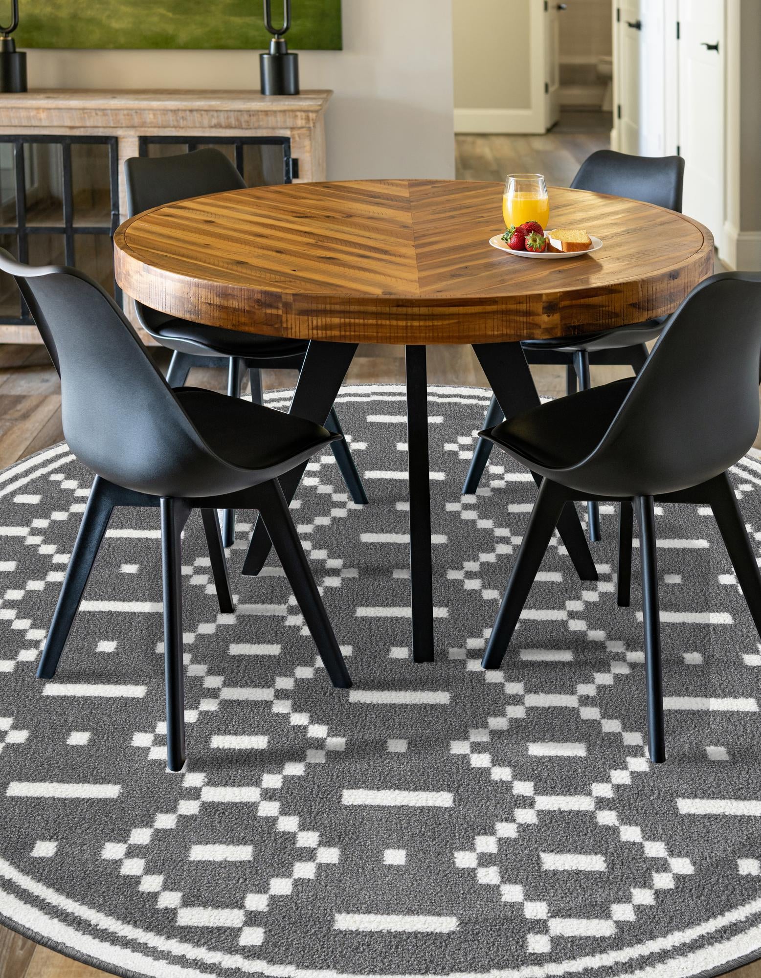 Gray 10' x 10' Oslo Round Rug | Rugs.com