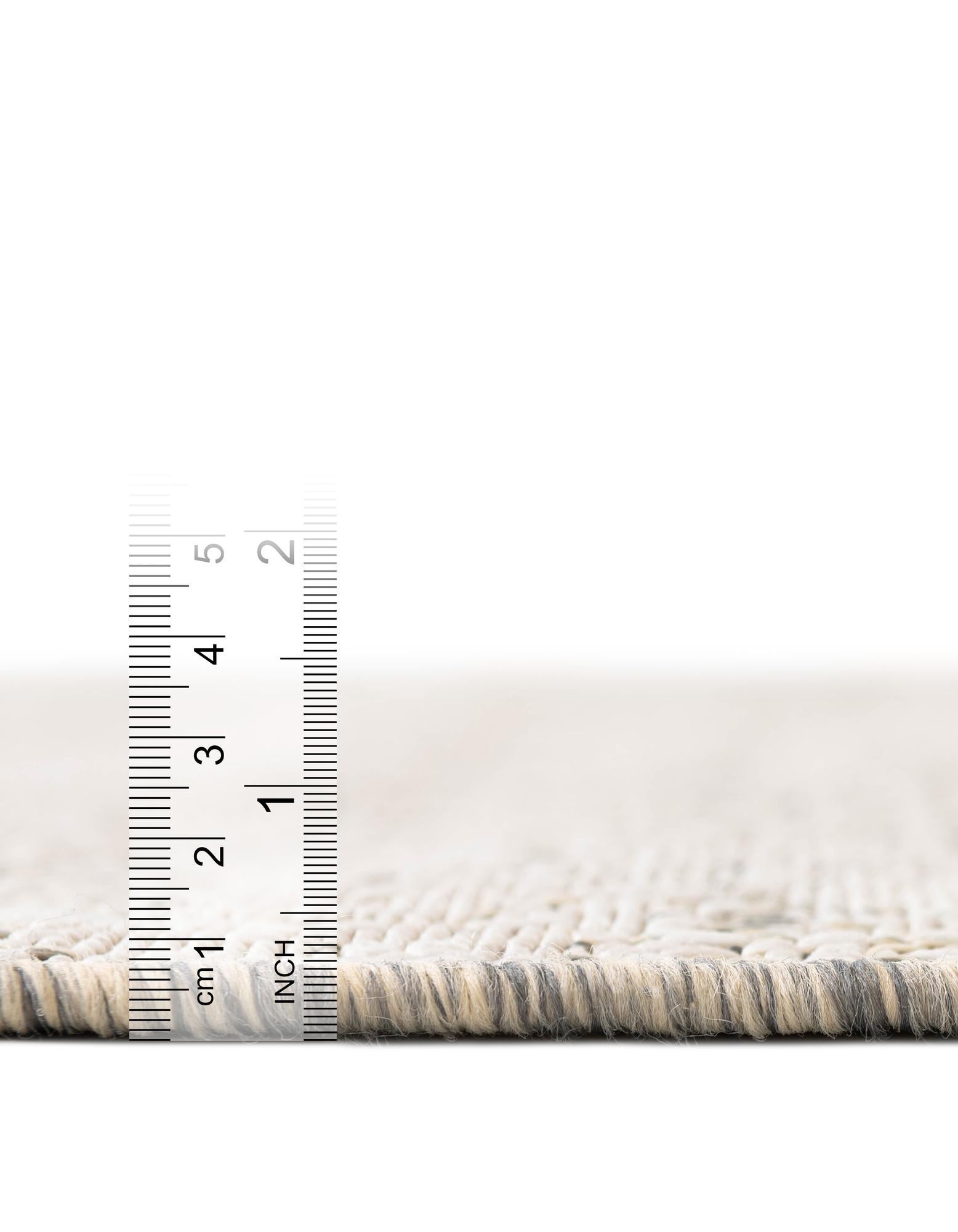 Gray 3' x 3' Modern Indoor / Outdoor Round Rug | Rugs.com