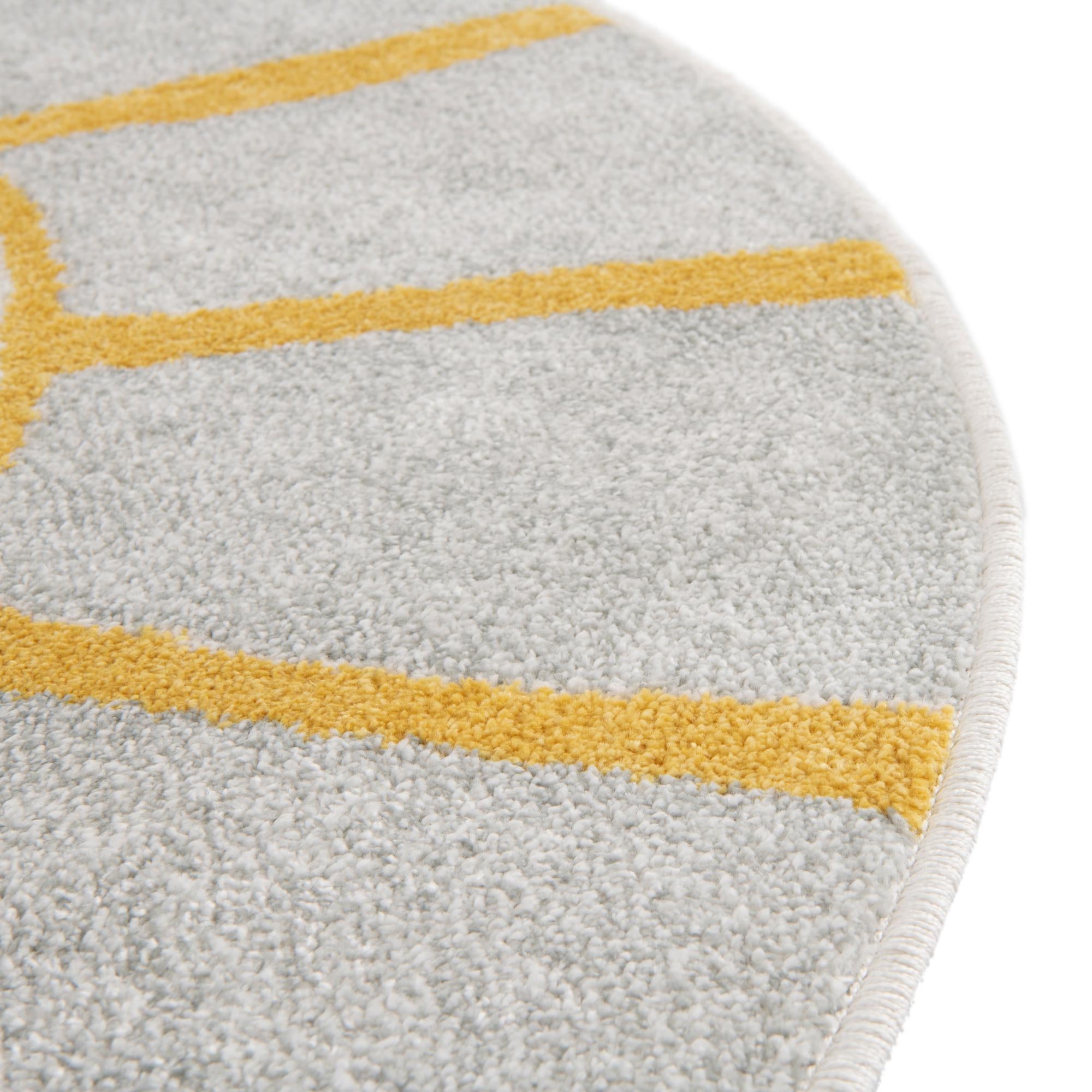 Gray 5' 3 x 5' 3 Sun Whimsy Kids Round Rug | Rugs.com