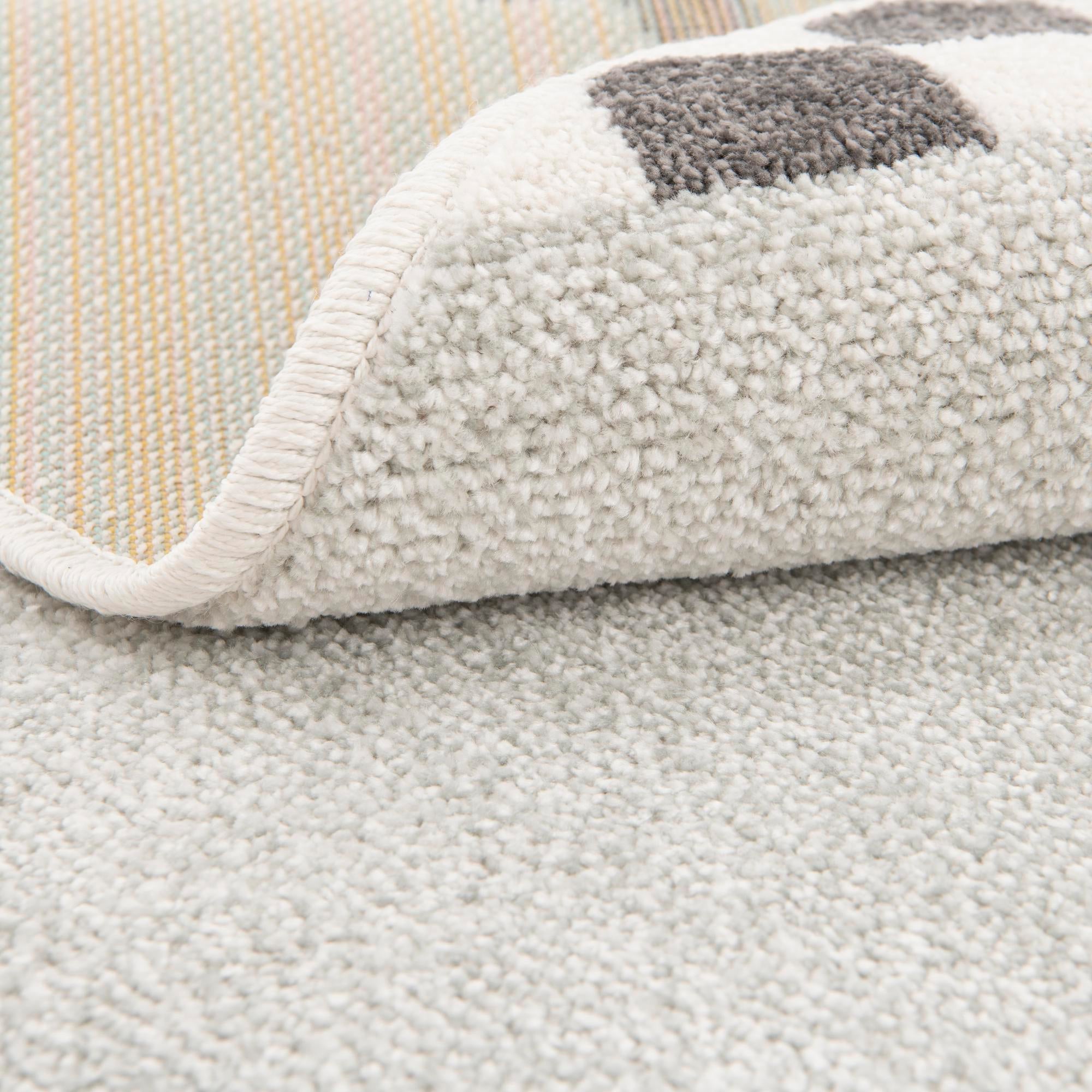 Gray 5' 3 x 5' 3 Racecar Whimsy Kids Round Rug | Rugs.com