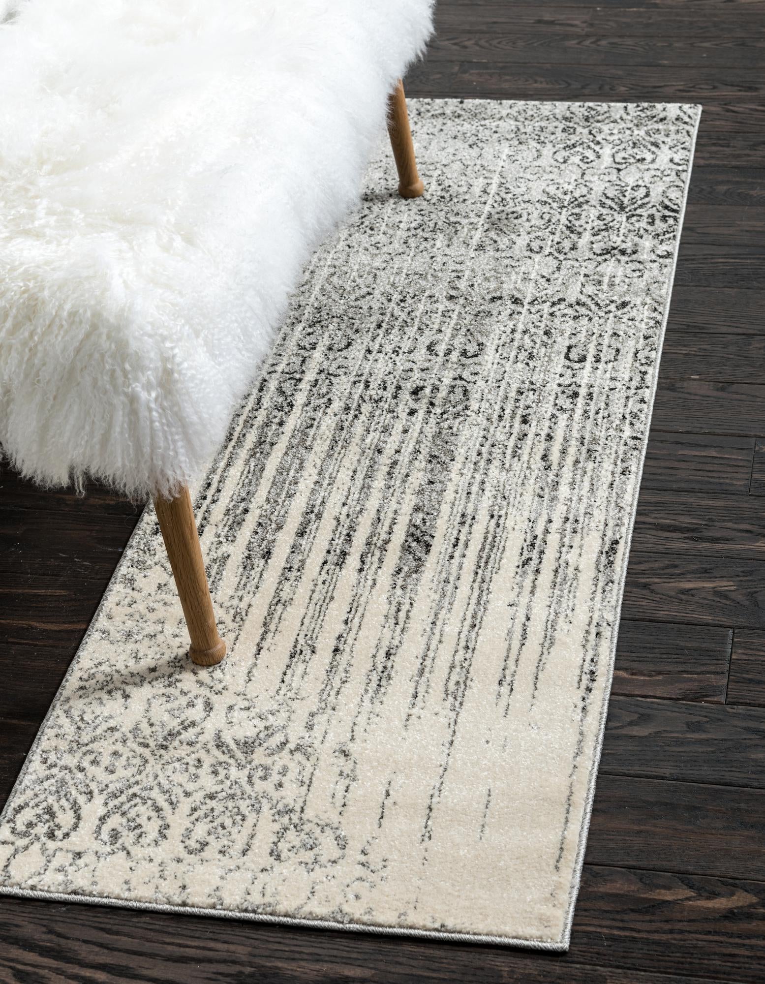 Gray 2' x 6' Boston Runner Rug | Rugs.com