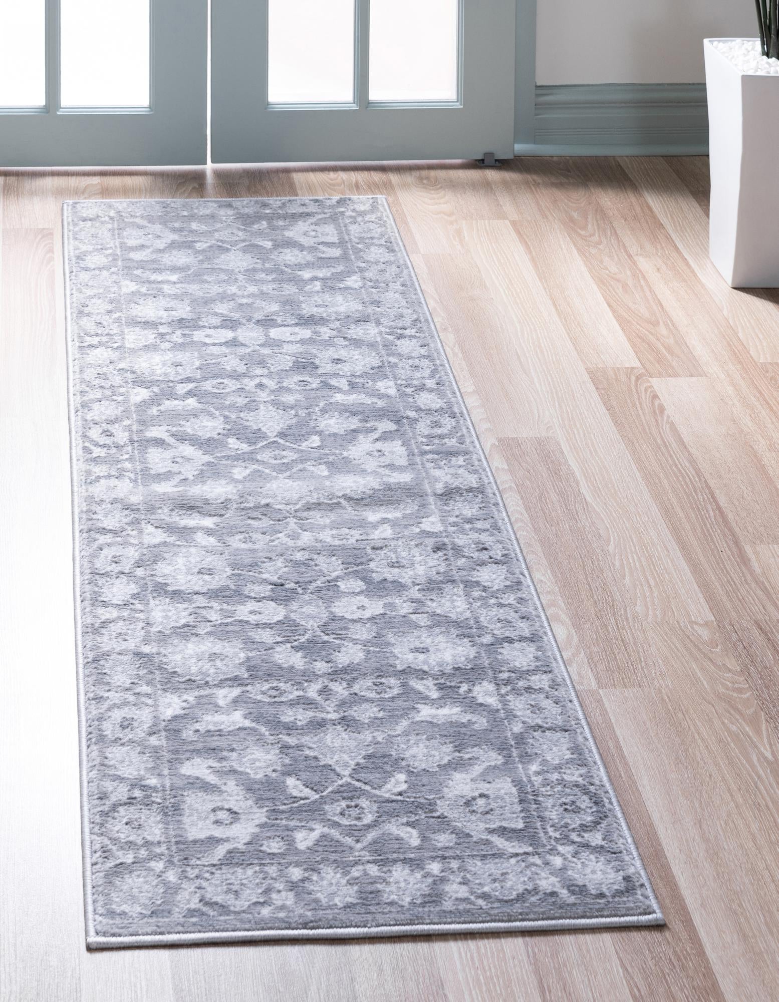 Gray 2' x 6' Boston Runner Rug | Rugs.com