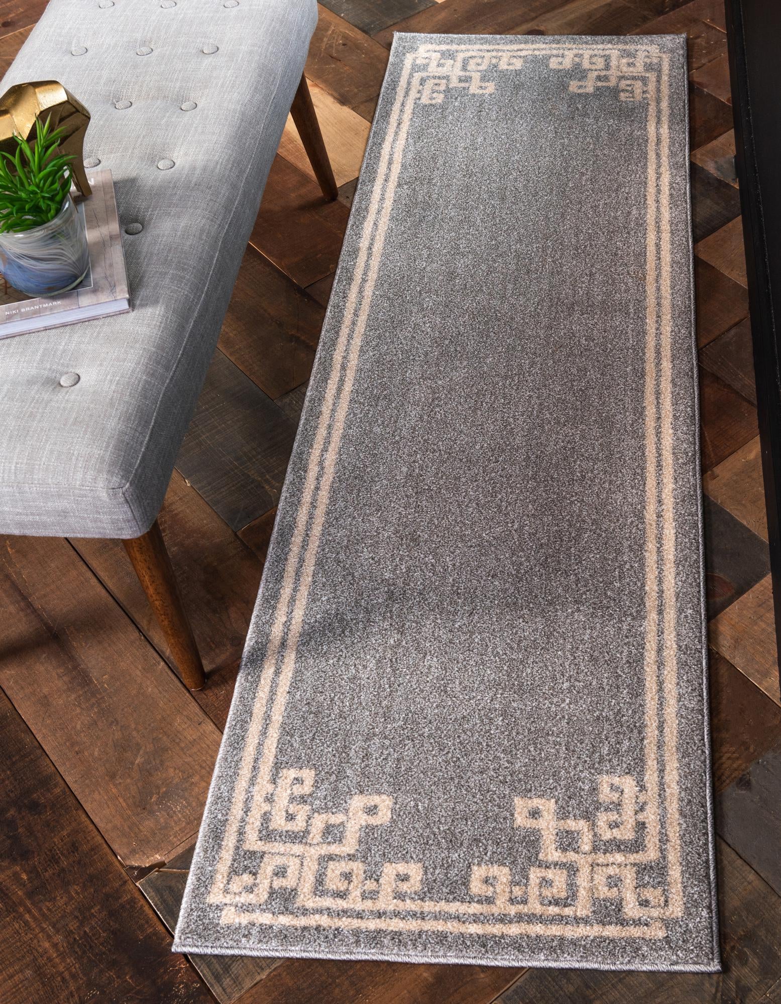Gray 2' 7 x 10' Hera Runner Rug | Rugs.com