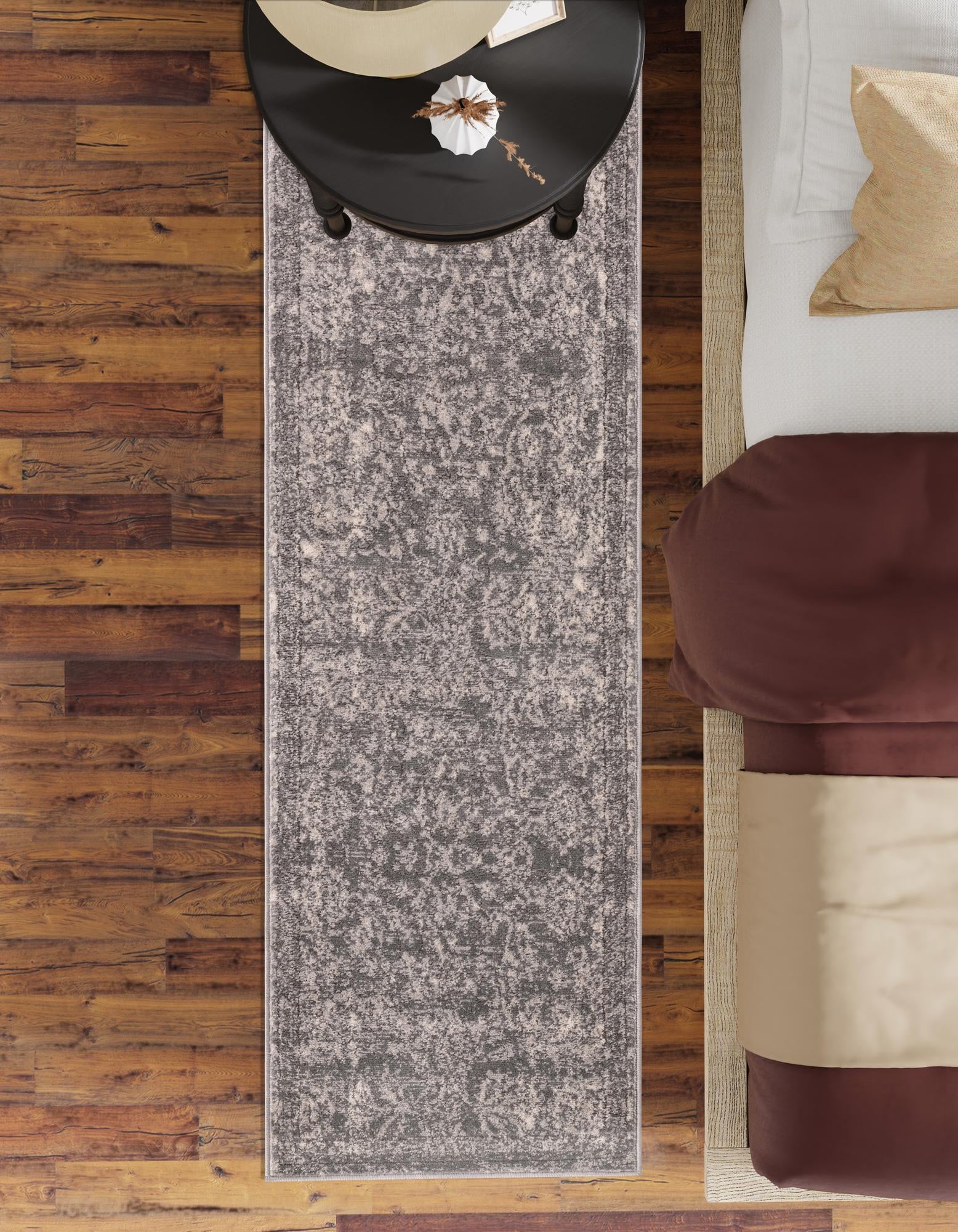 Gray 2' 2 x 8' Oregon Runner Rug | Rugs.com