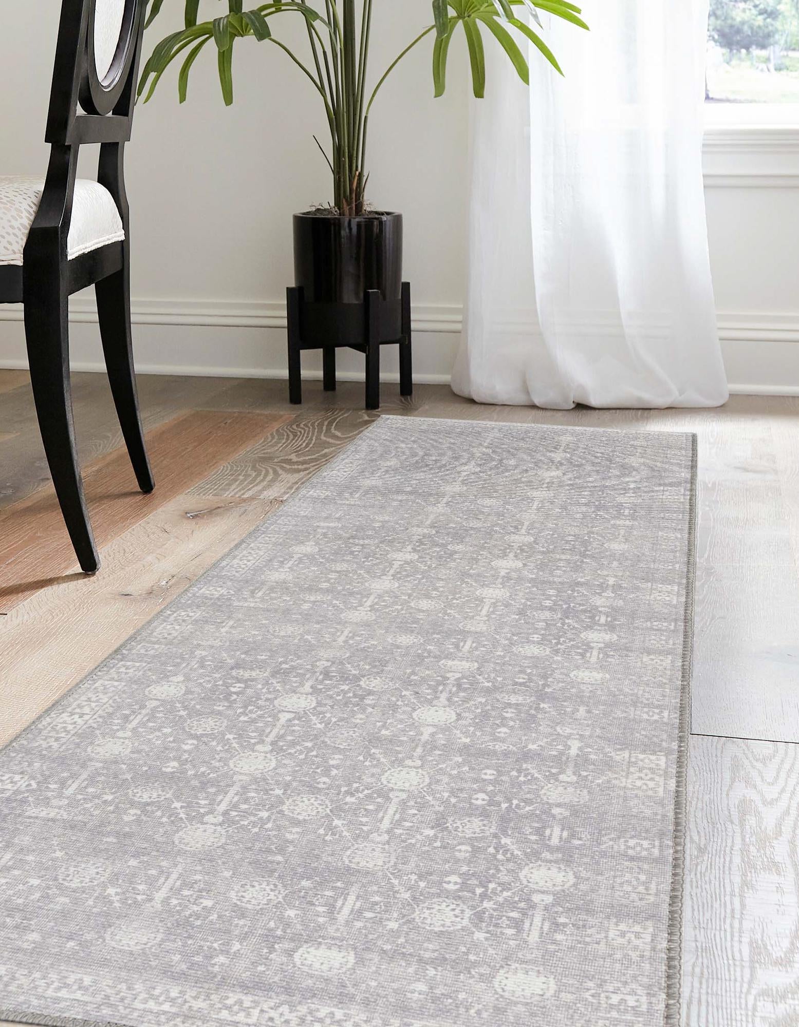 Gray 2' 6 x 12' Timeless Runner Rug | Rugs.com