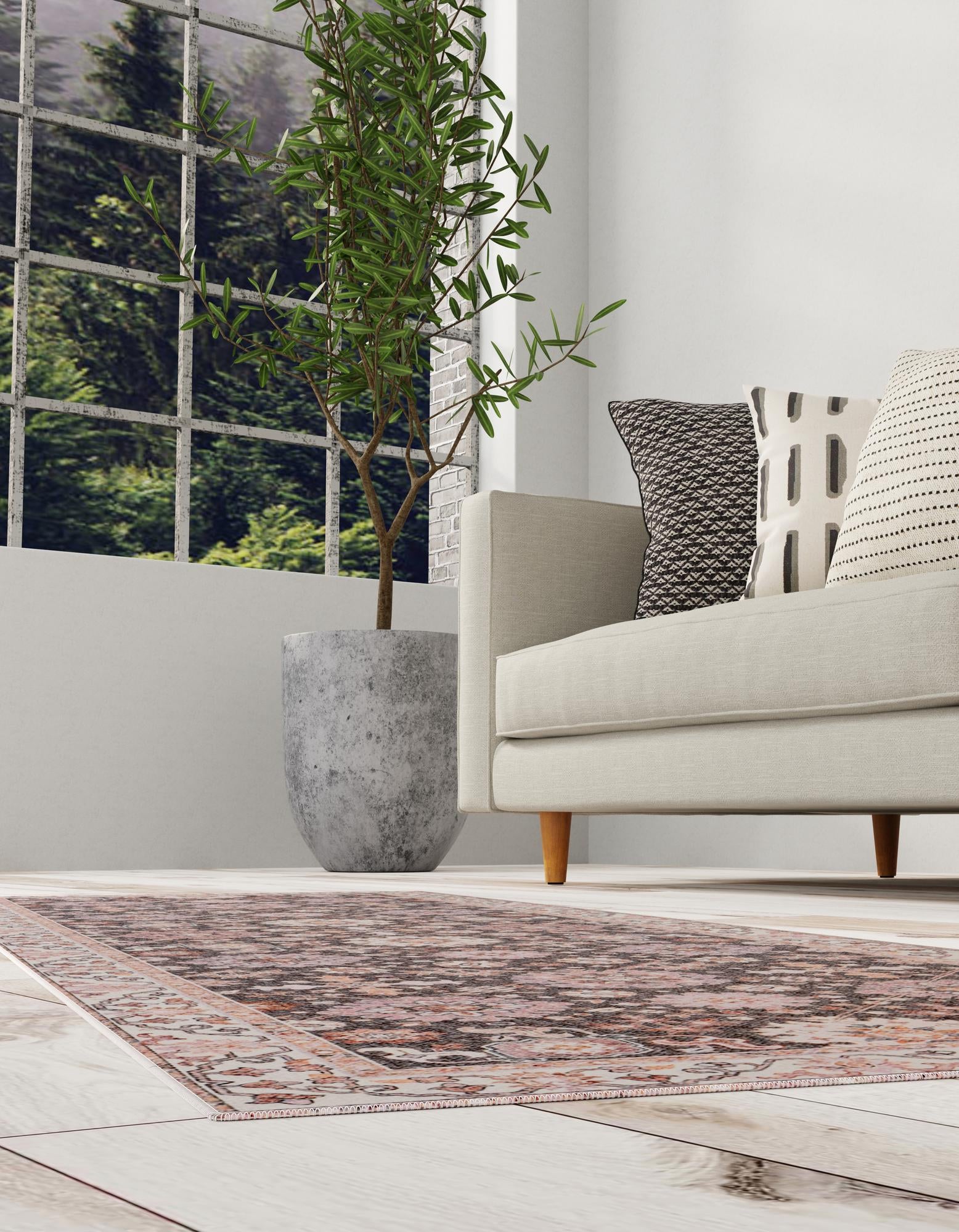 Gray 2' x 8' Timeless Runner Rug | Rugs.com