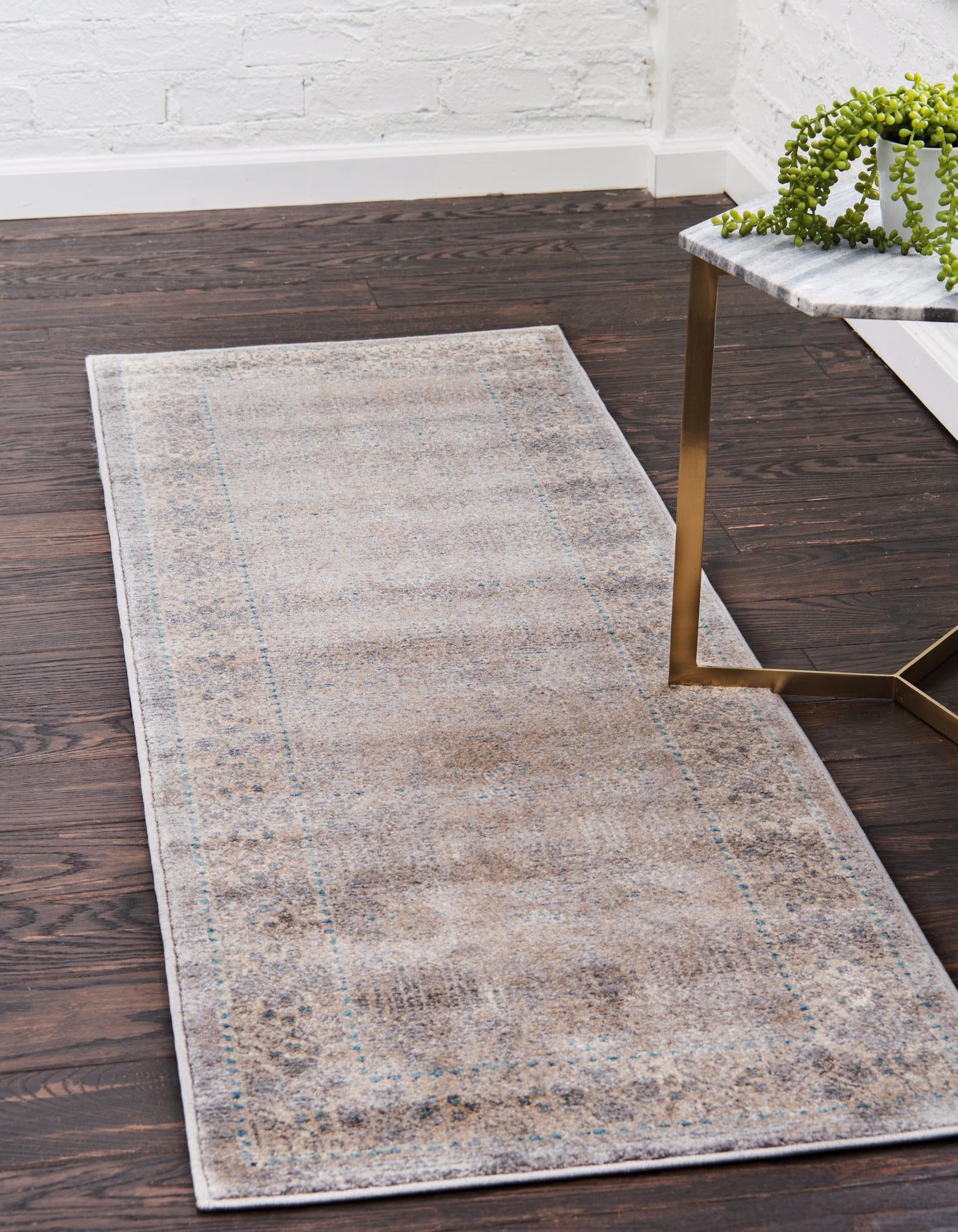 Gray 2' x 6' Viola Runner Rug | Rugs.com
