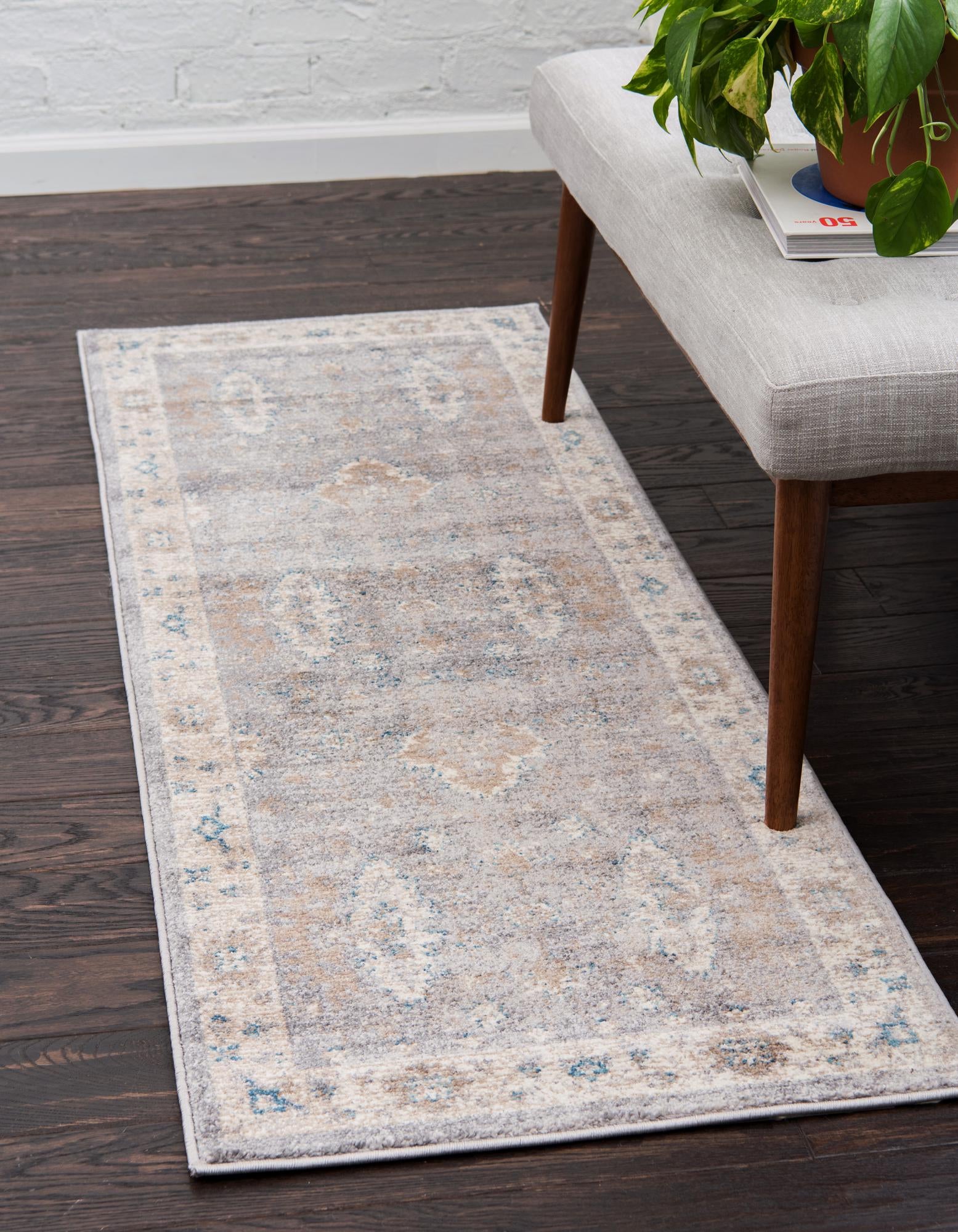 Beige 2' 7 x 10' Eden Runner Rug | Rugs.com