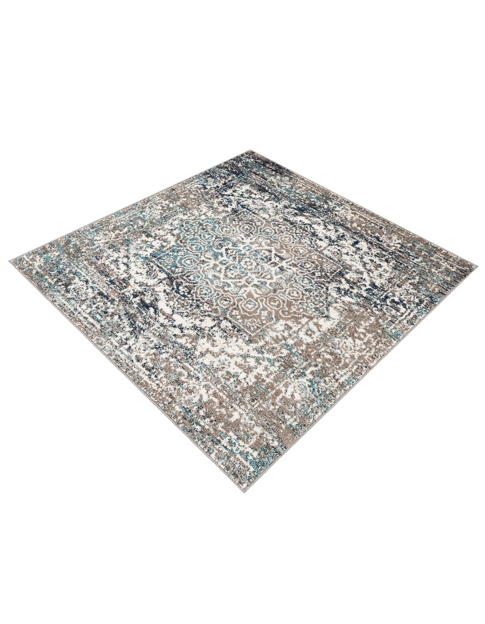 Gray 5' x 5' Arlington Square Rug | Rugs.com
