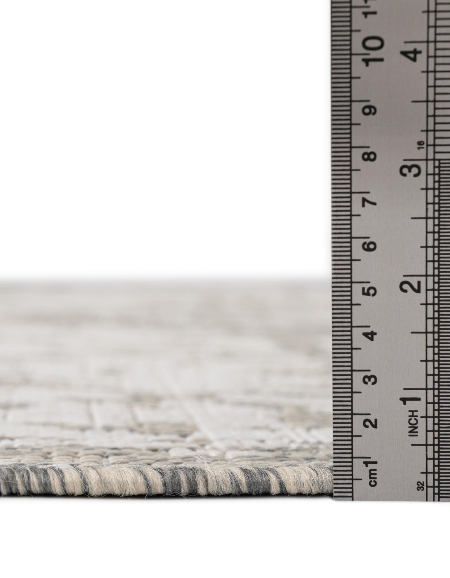 Gray 13' x 13' Jill Zarin Dubai Indoor / Outdoor Square Rug | Rugs.com