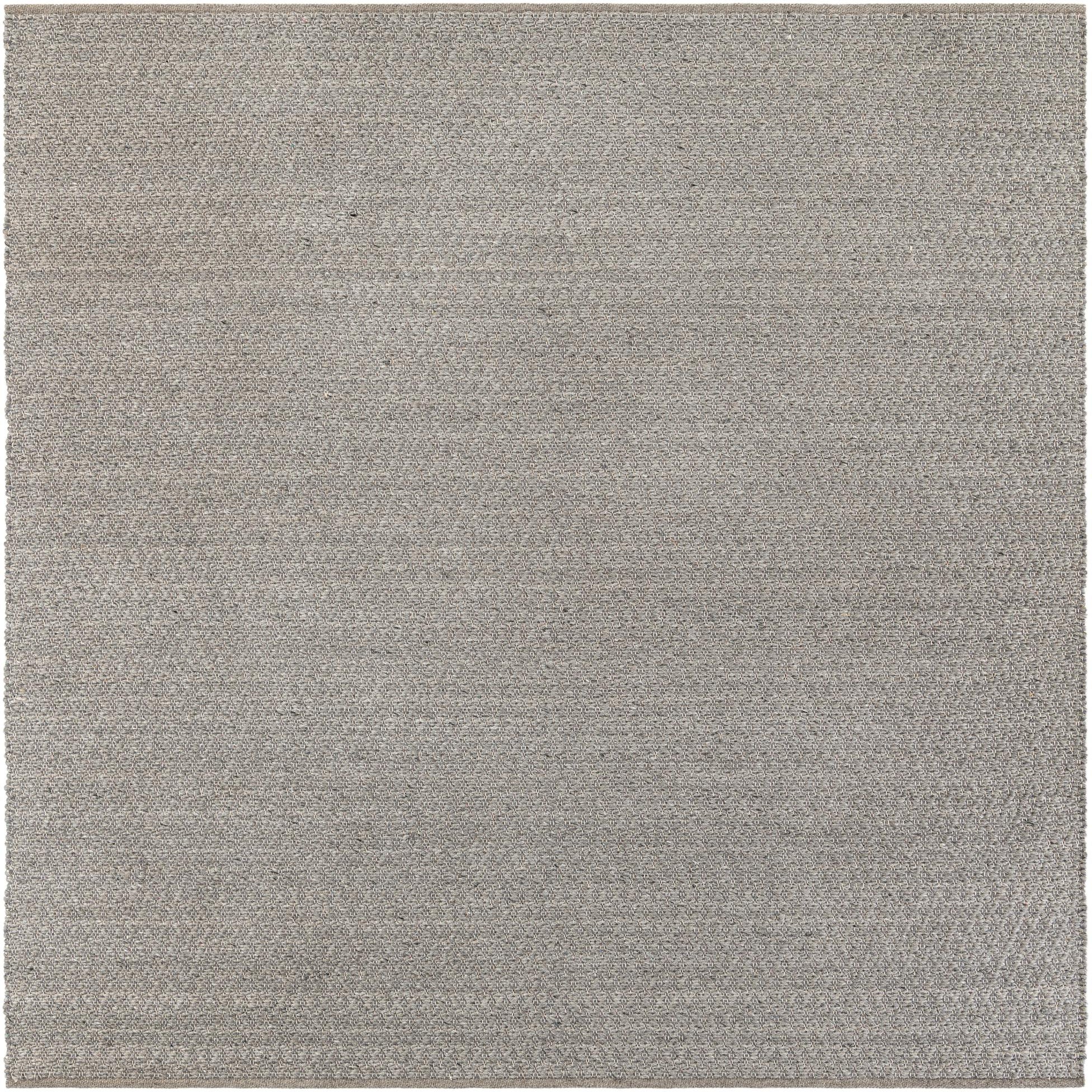Gray 7' 10 x 7' 10 Hand Woven Lattice Wool Square Rug | Rugs.com