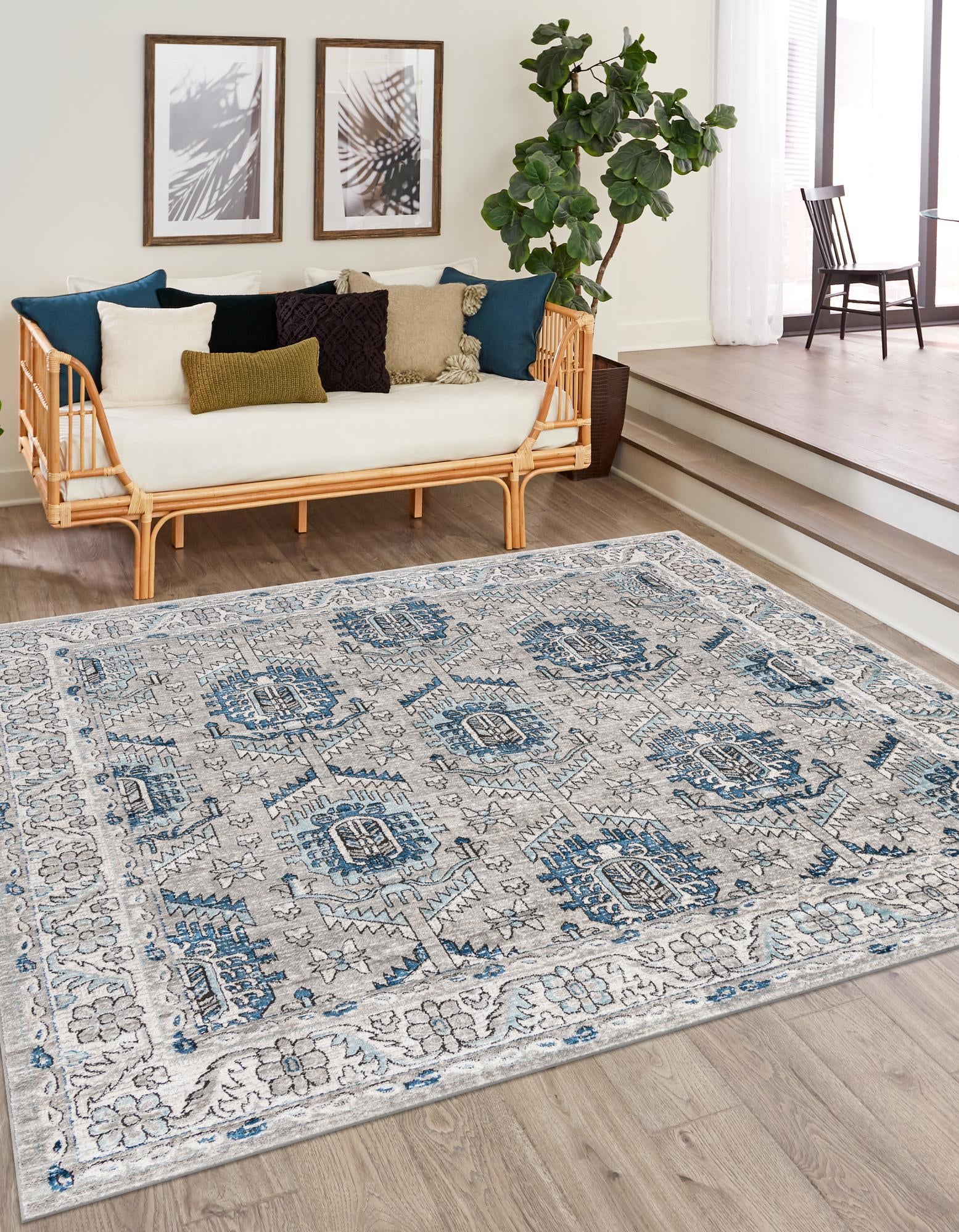 Gray 11' 10 x 11' 10 Nyla Square Rug | Rugs.com