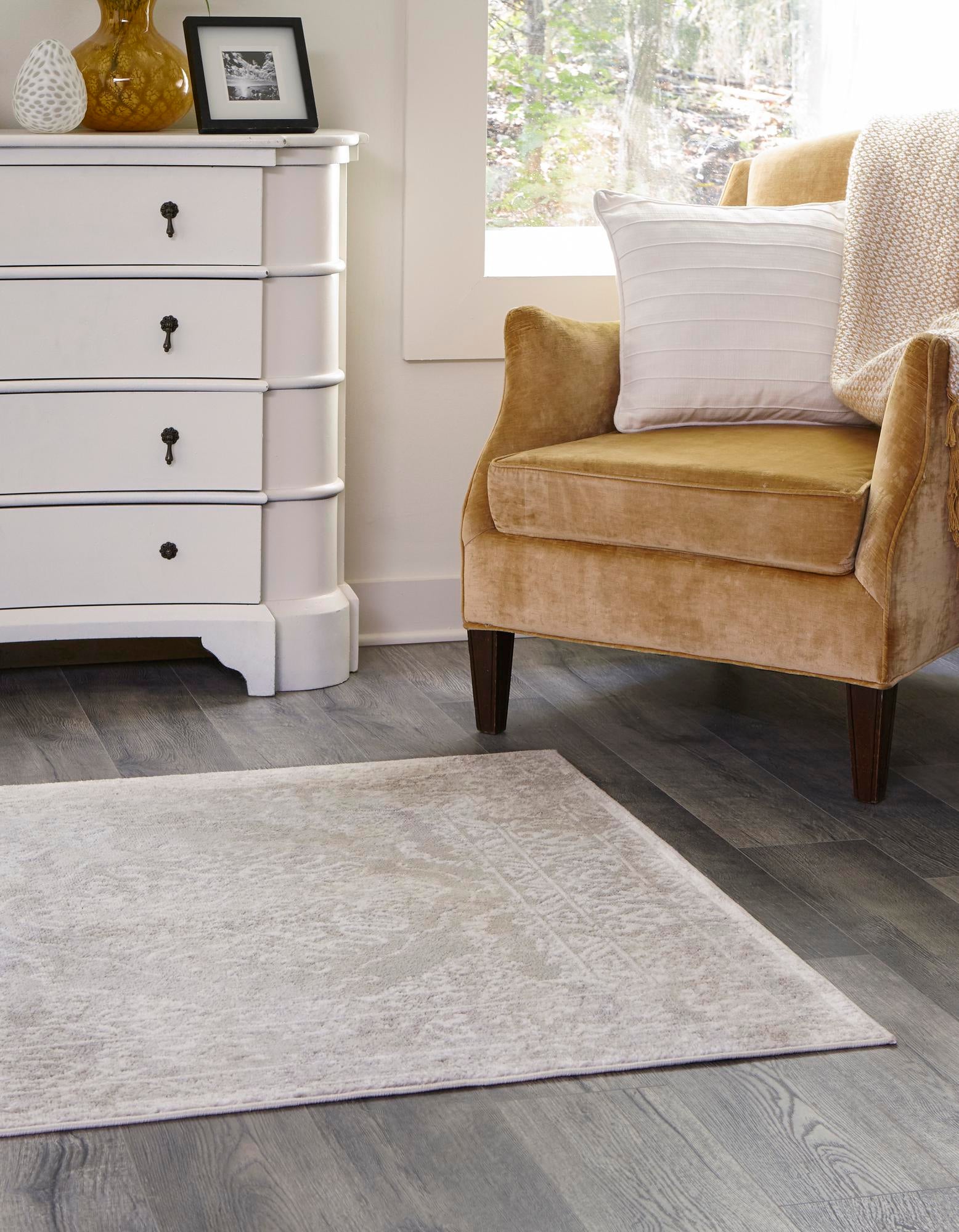 Gray 6' x 6' Oxford Square Rug | Rugs.com