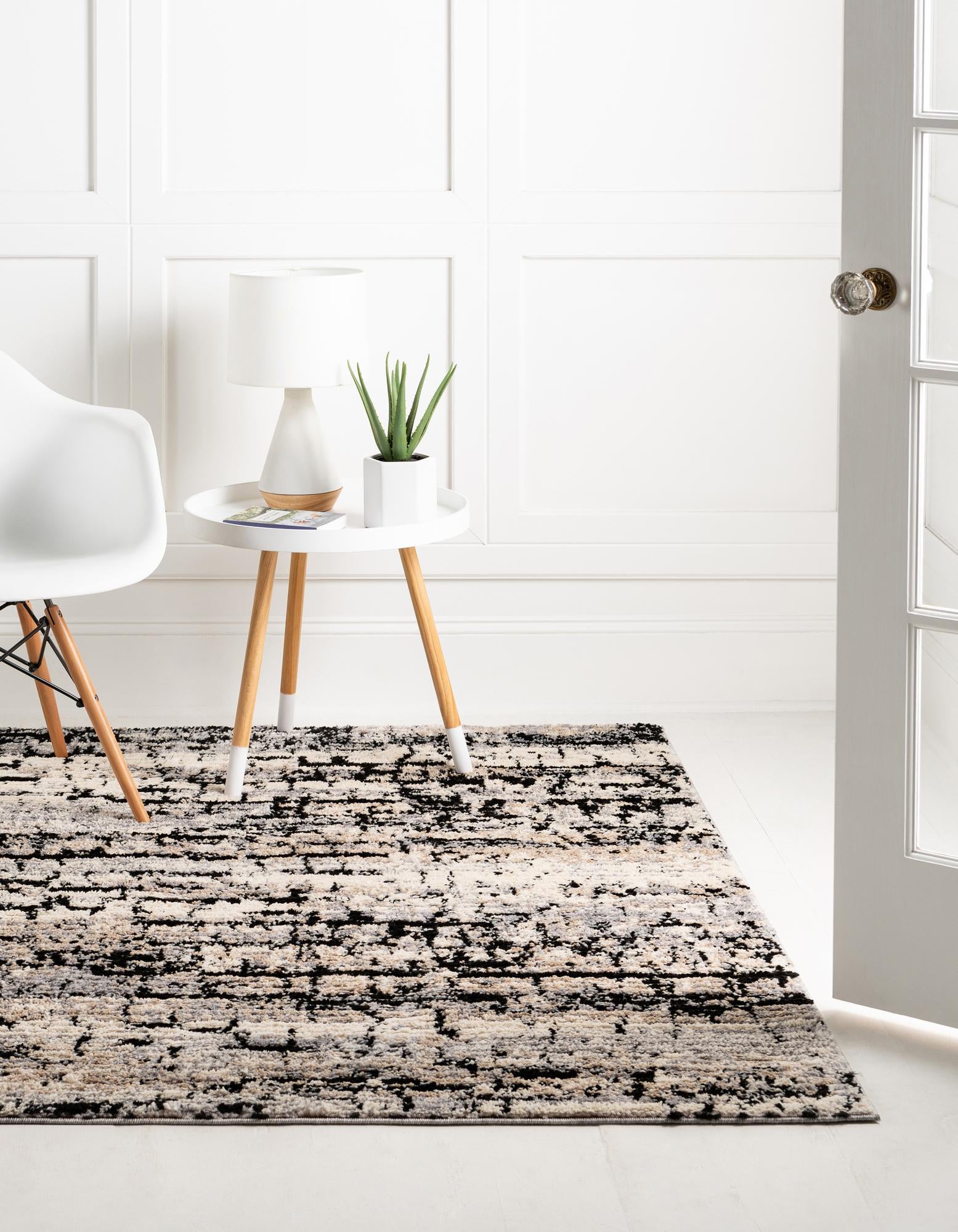 Gray 8' x 8' Tucson Square Rug | Rugs.com