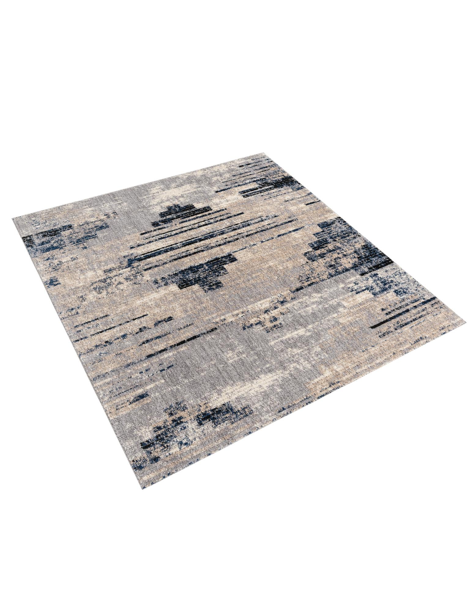 Gray 8' x 8' Tucson Square Rug | Rugs.com