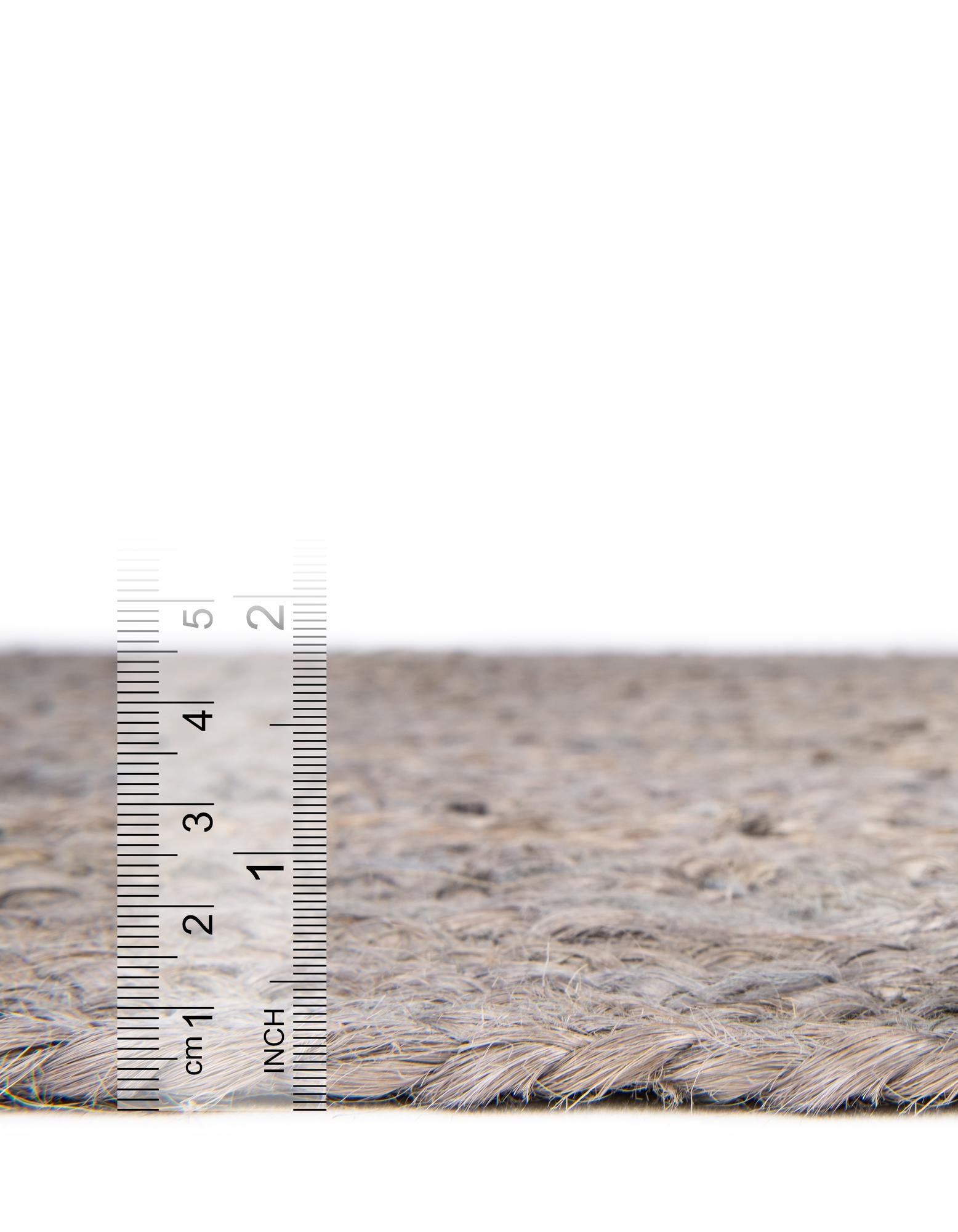 Gray 1' 2 x 6' 1 Hand Braided Jute Table Runner Rug | Rugs.com