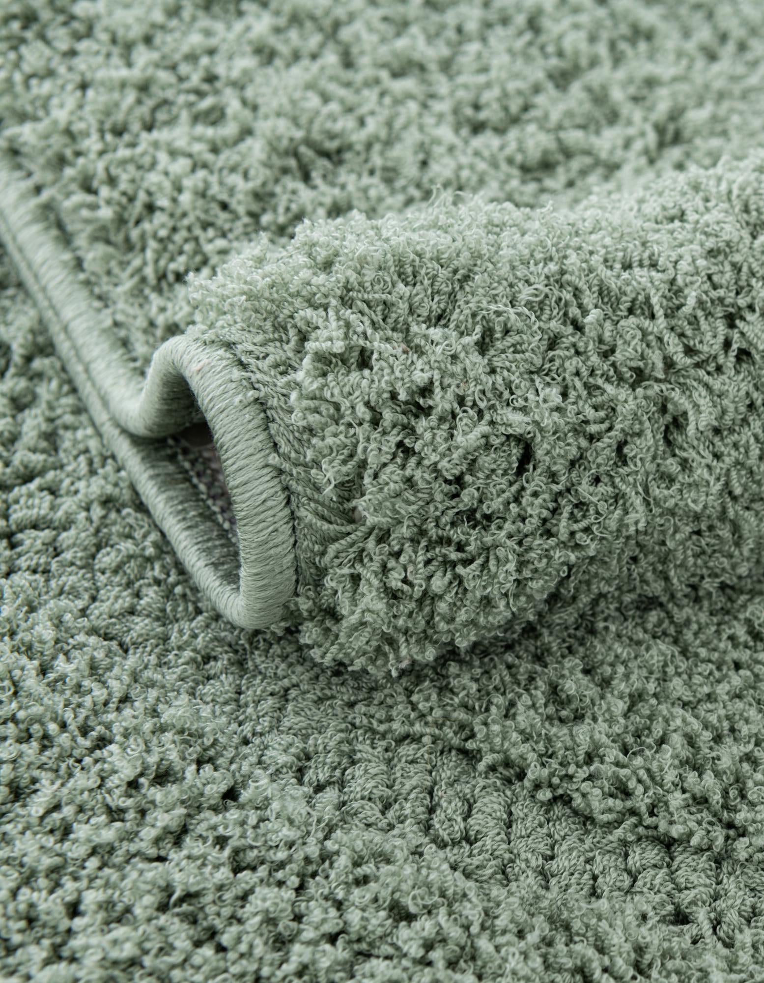 Green 4' x 6' Botanical Shag Rug | Rugs.com