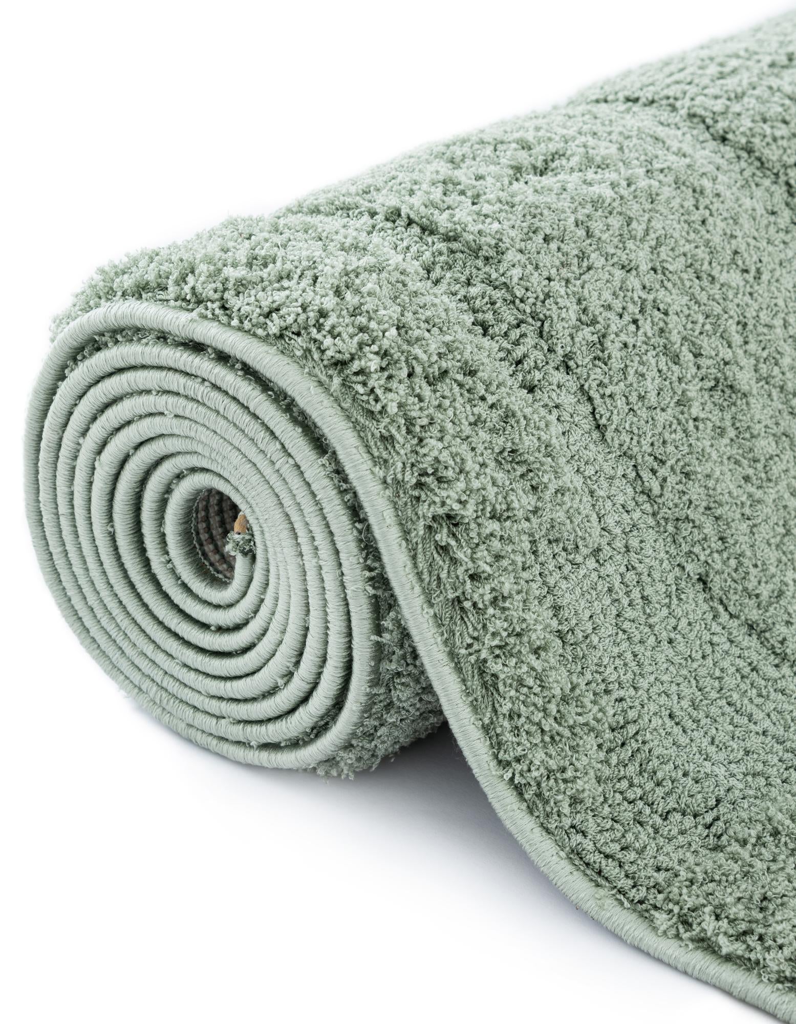 Green 4' x 6' Botanical Shag Rug | Rugs.com